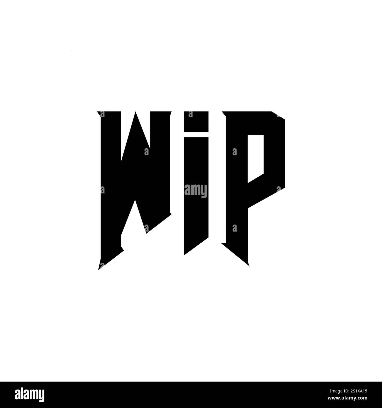Wip logo design hi-res stock photography and images - Alamy