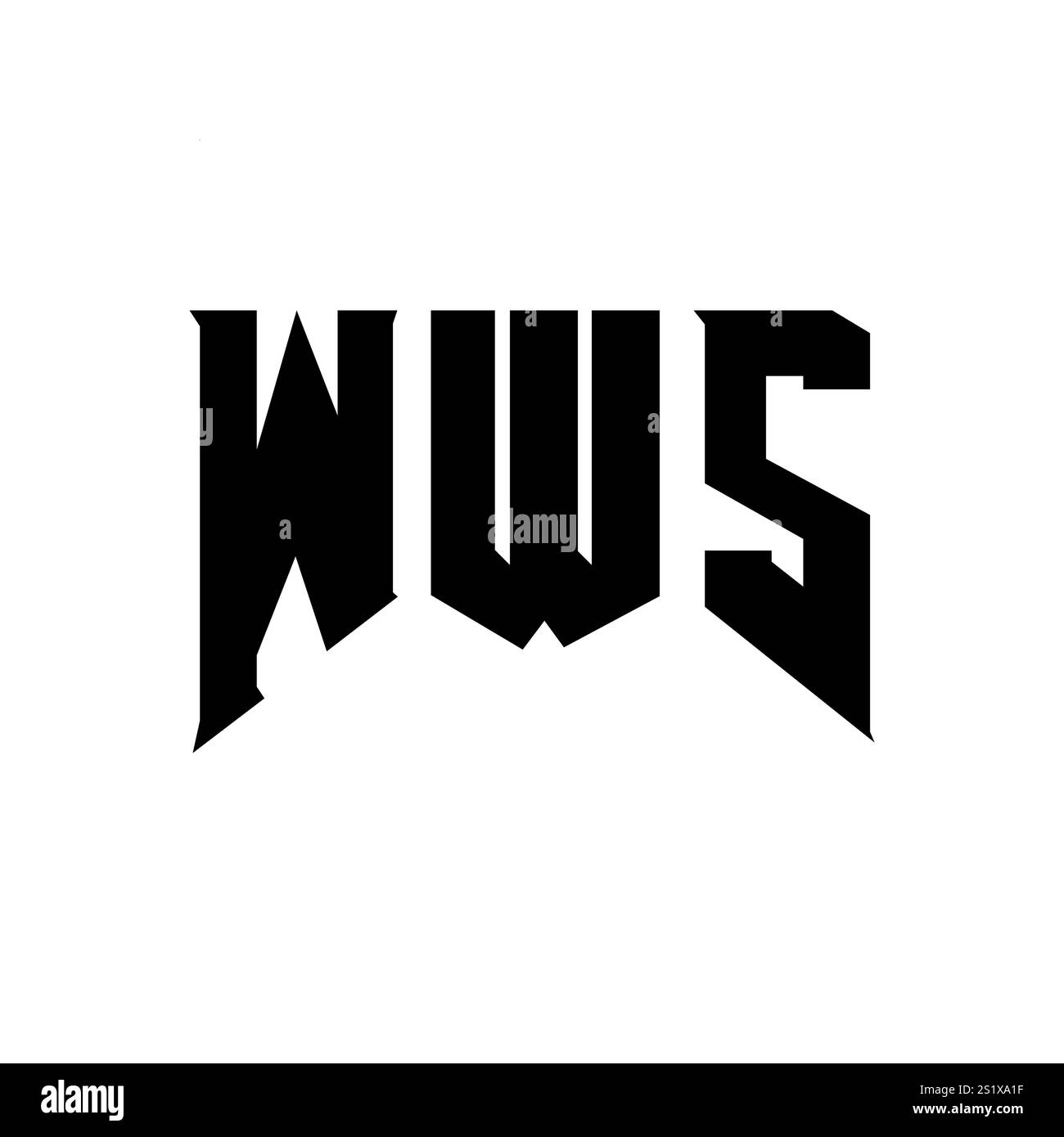 WWS letter logo design for technology company. WWS logo design black ...