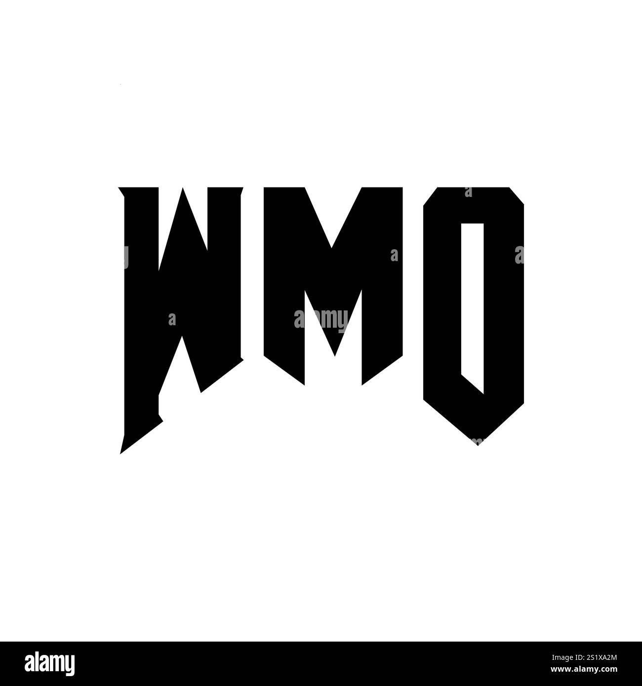 WMO letter logo design for technology company. WMO logo design black ...