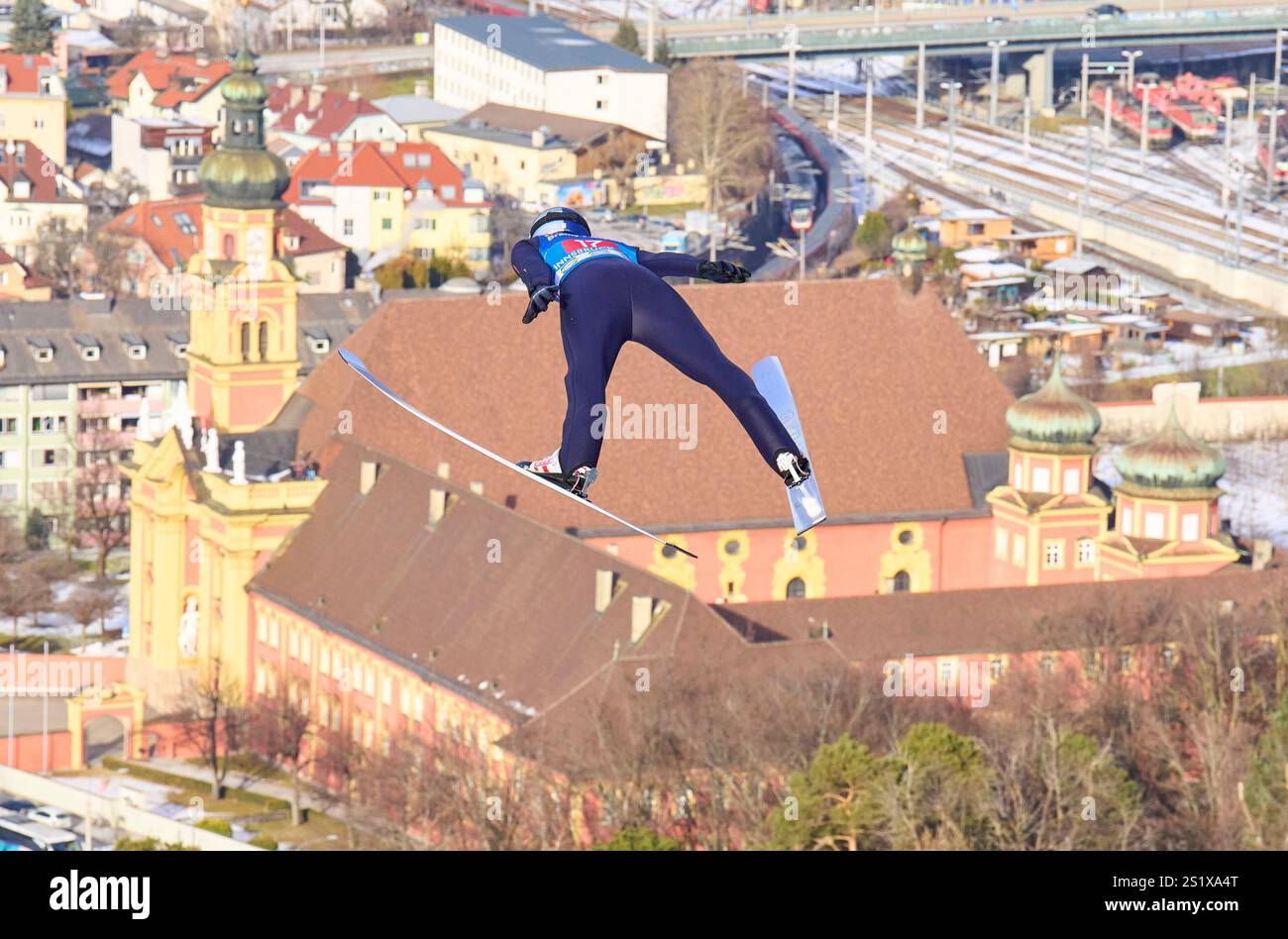 Innsbruck, Austria. 04th Jan, 2025. Andreas WELLINGER, GER in flight ...