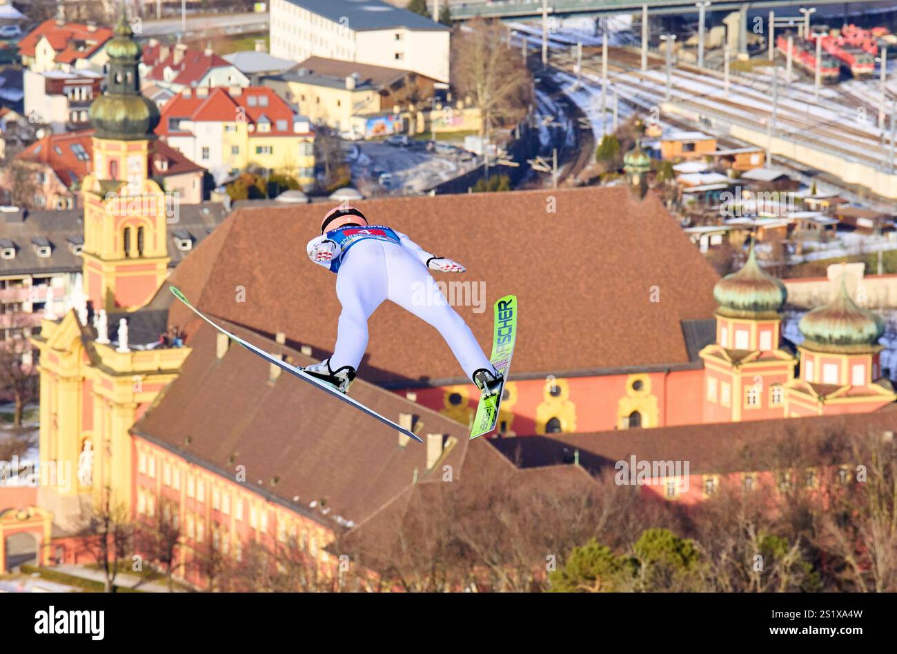 Innsbruck, Austria. 04th Jan, 2025. Stefan Kraft, AUT in flight action ...