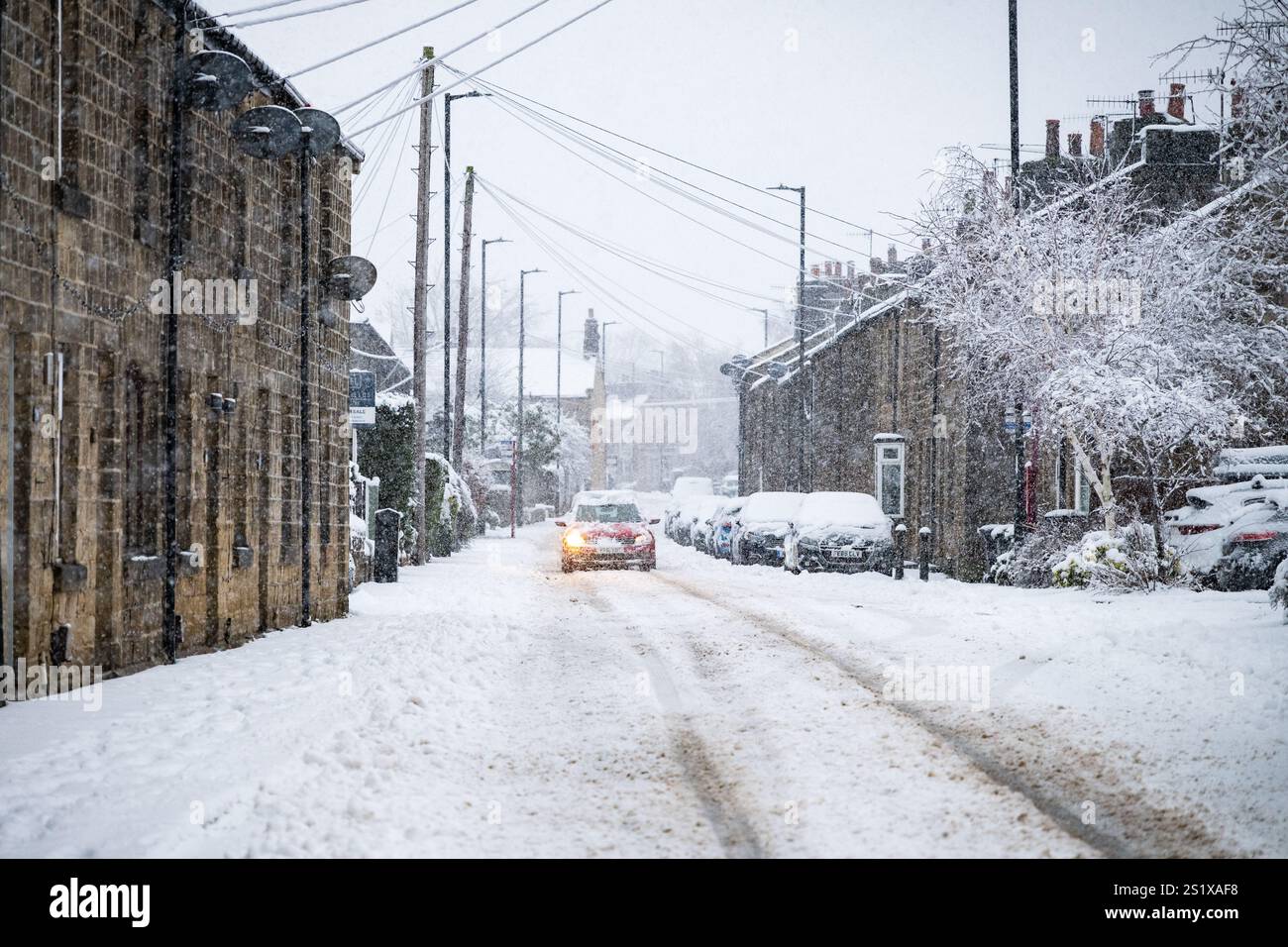 Burley in Wharfedale, Ilkley, West Yorkshire, UK. 5th Jan, 2025. UK ...