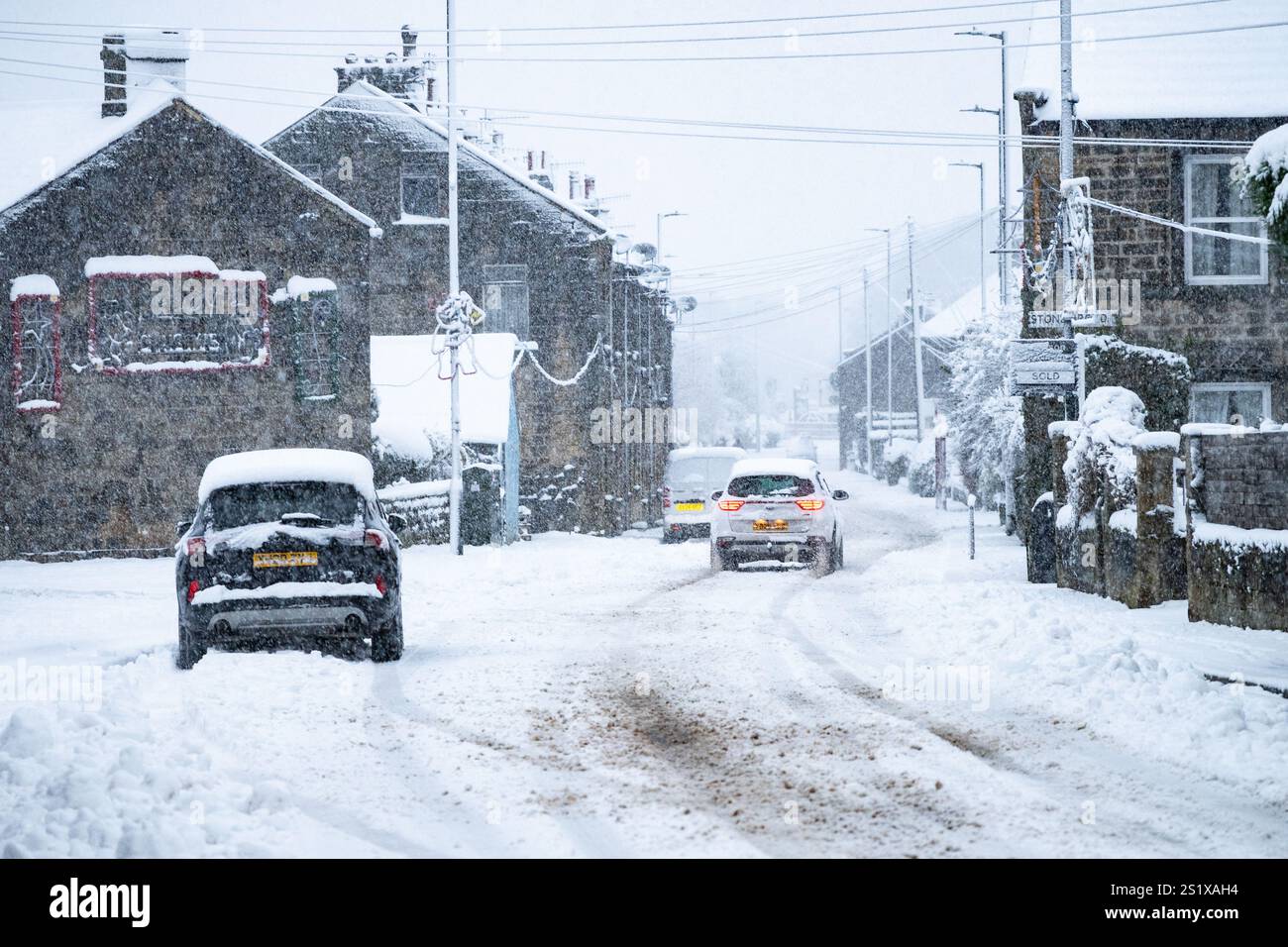 Burley in Wharfedale, Ilkley, West Yorkshire, UK. 5th Jan, 2025. UK ...