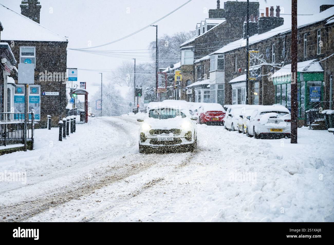 Burley in Wharfedale, Ilkley, West Yorkshire, UK. 5th Jan, 2025. UK ...