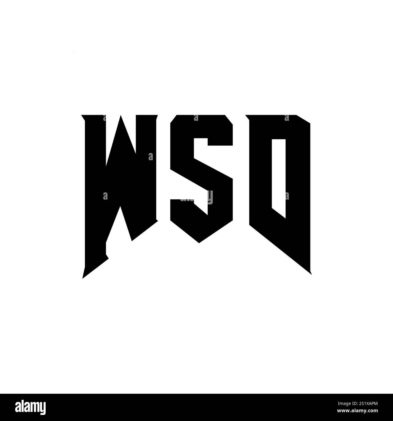 WSD letter logo design for technology company. WSD logo design black ...