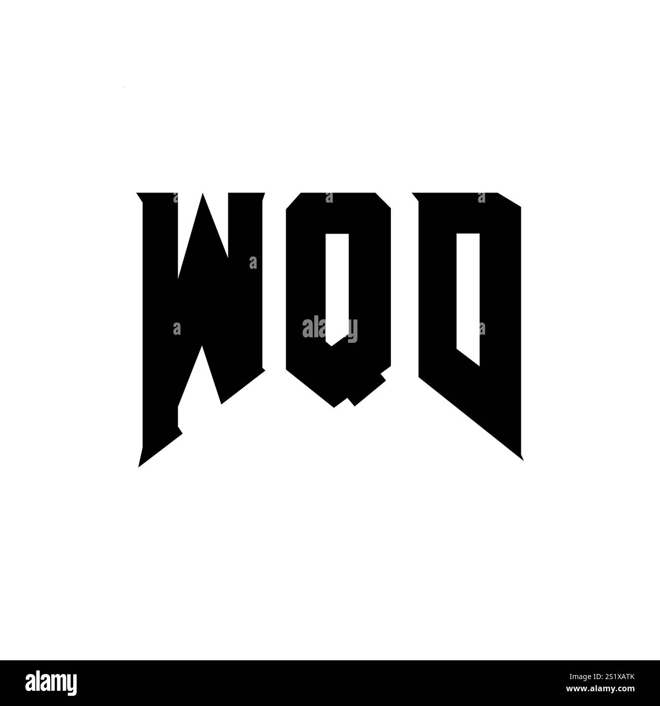 WQD letter logo design for technology company. WQD logo design black ...