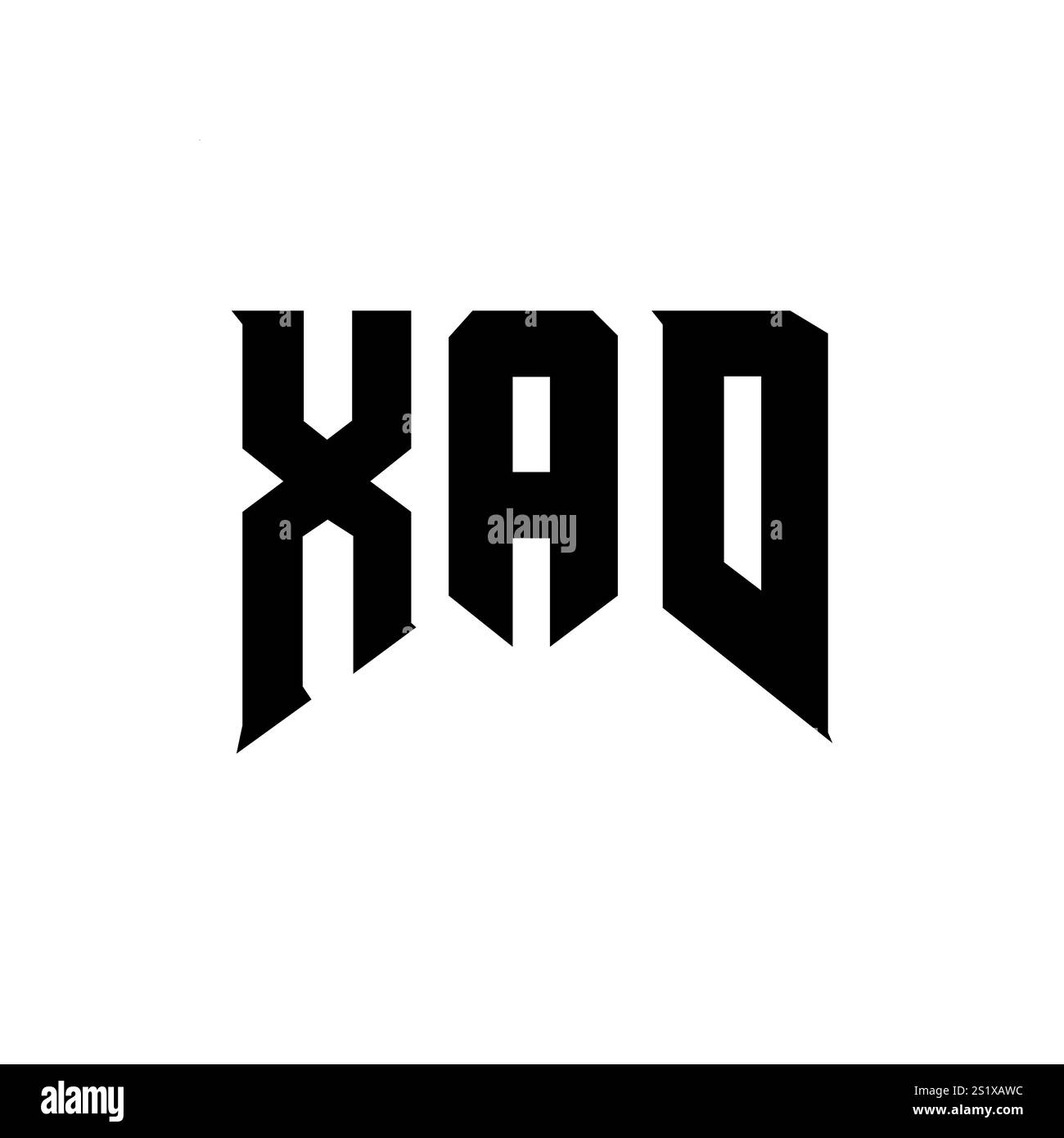 XAD letter logo design for technology company. XAD logo design black ...