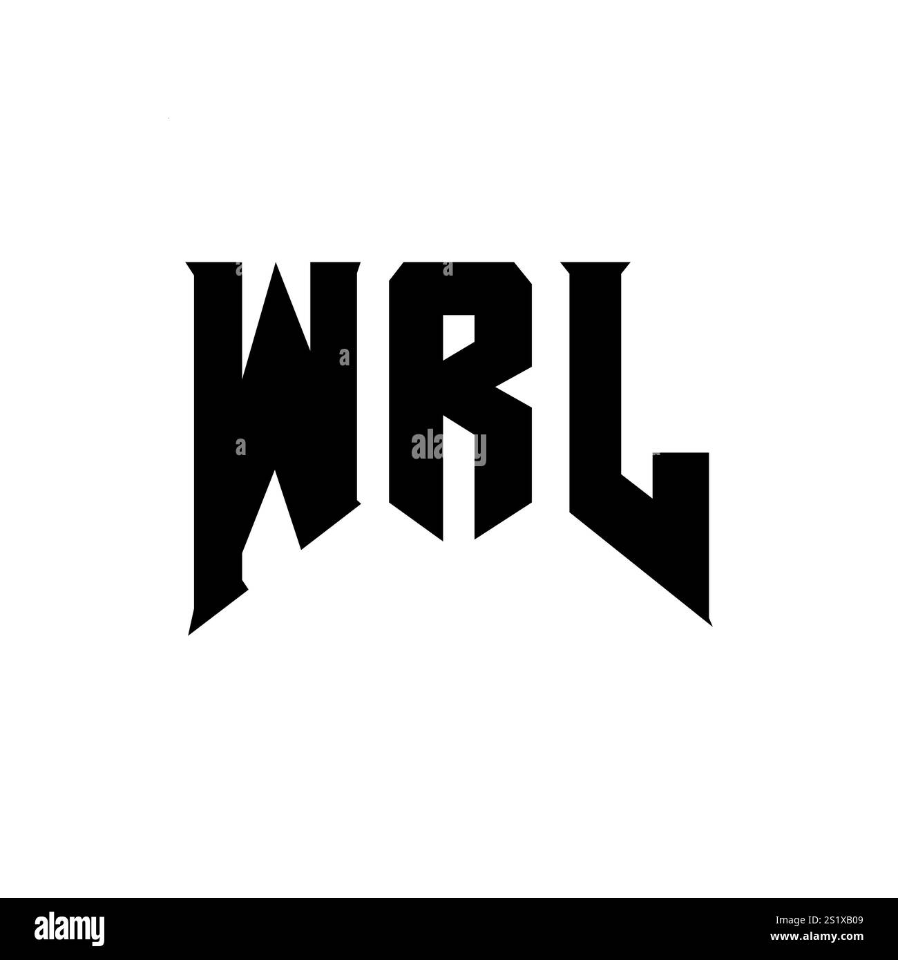 WRL letter logo design for technology company. WRL logo design black ...