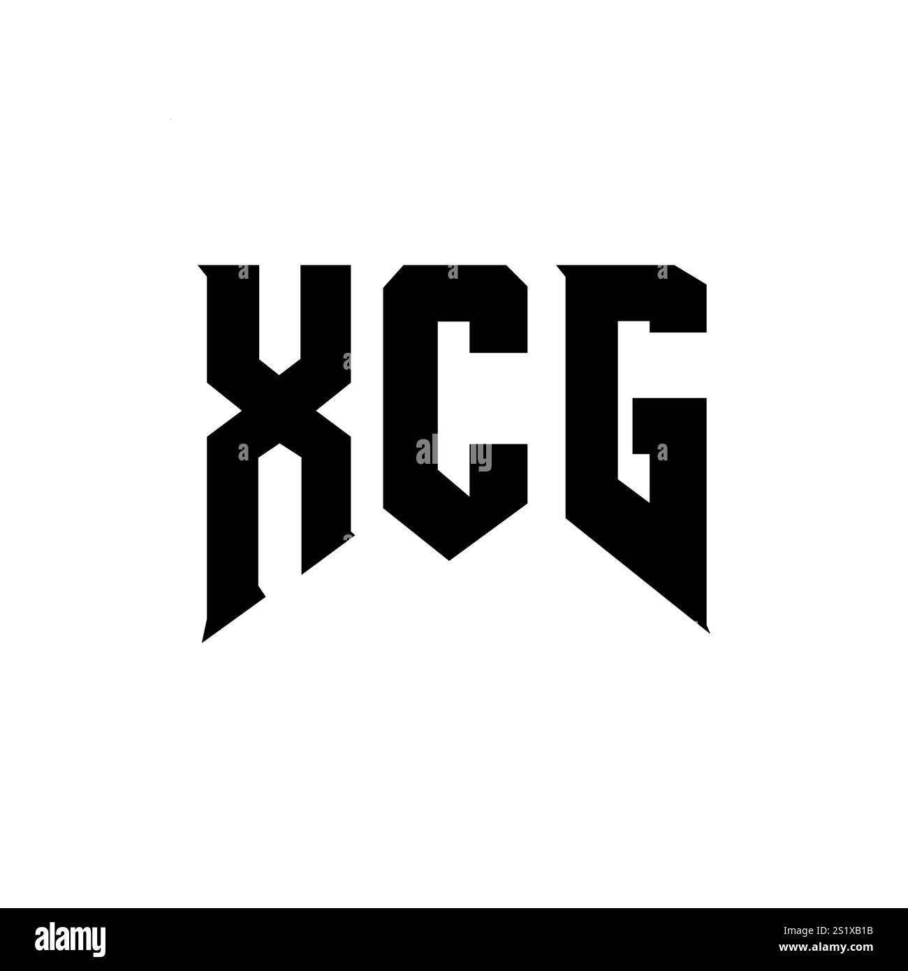 XCG letter logo design for technology company. XCG logo design black and white color combination ...