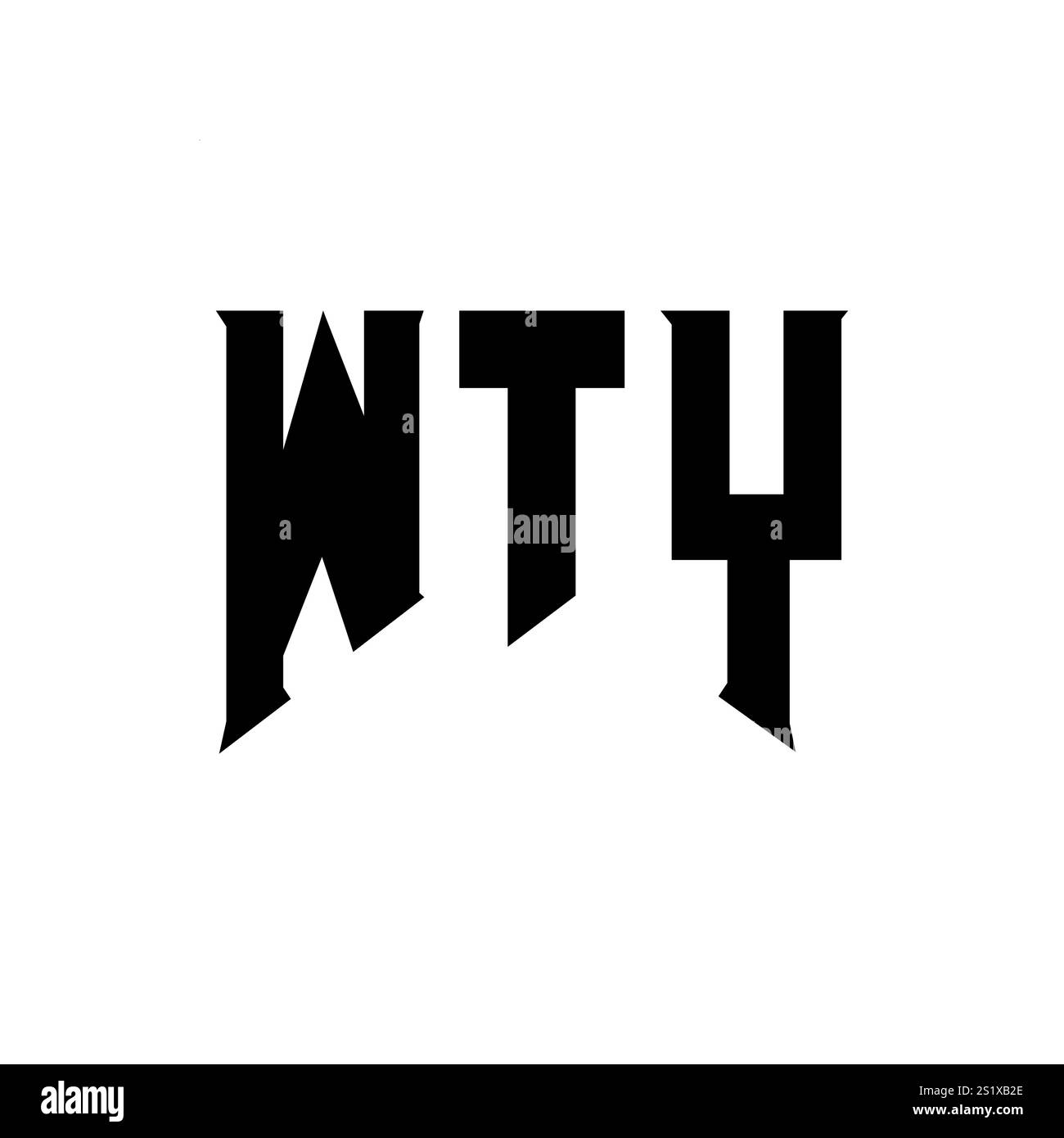 WTY letter logo design for technology company. WTY logo design black ...