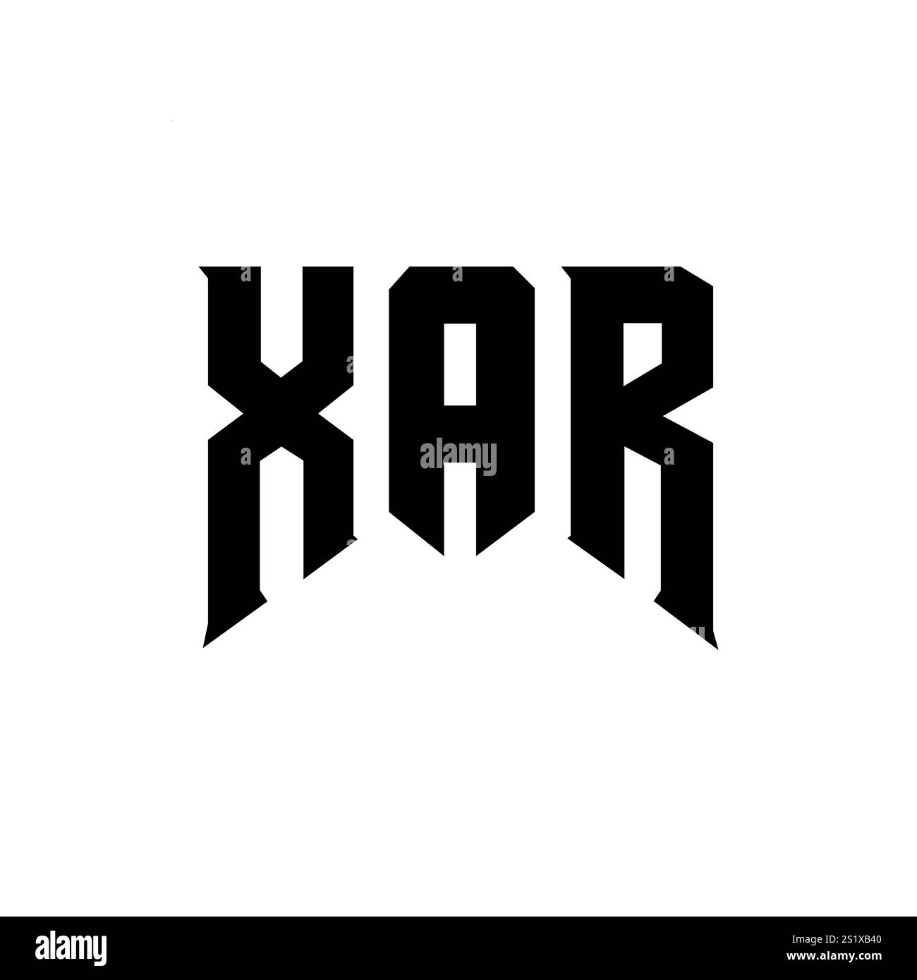 XAR letter logo design for technology company. XAR logo design black ...