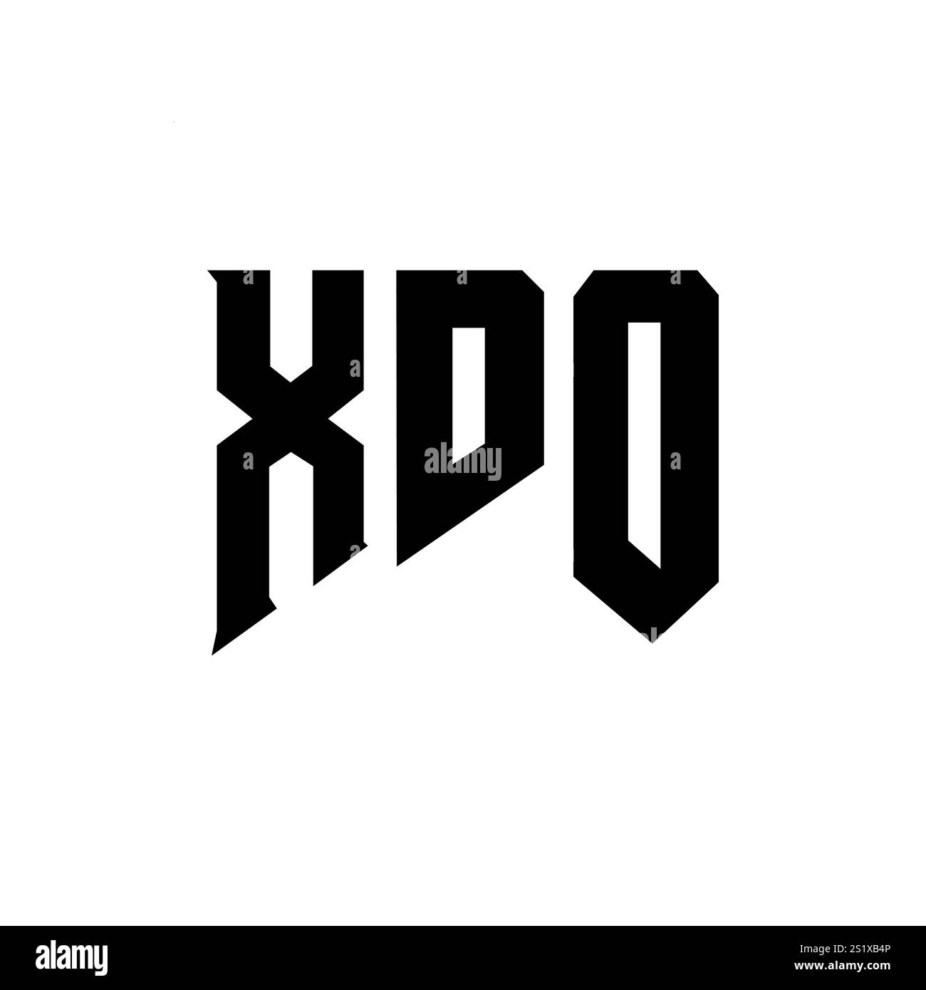 XDO letter logo design for technology company. XDO logo design black ...