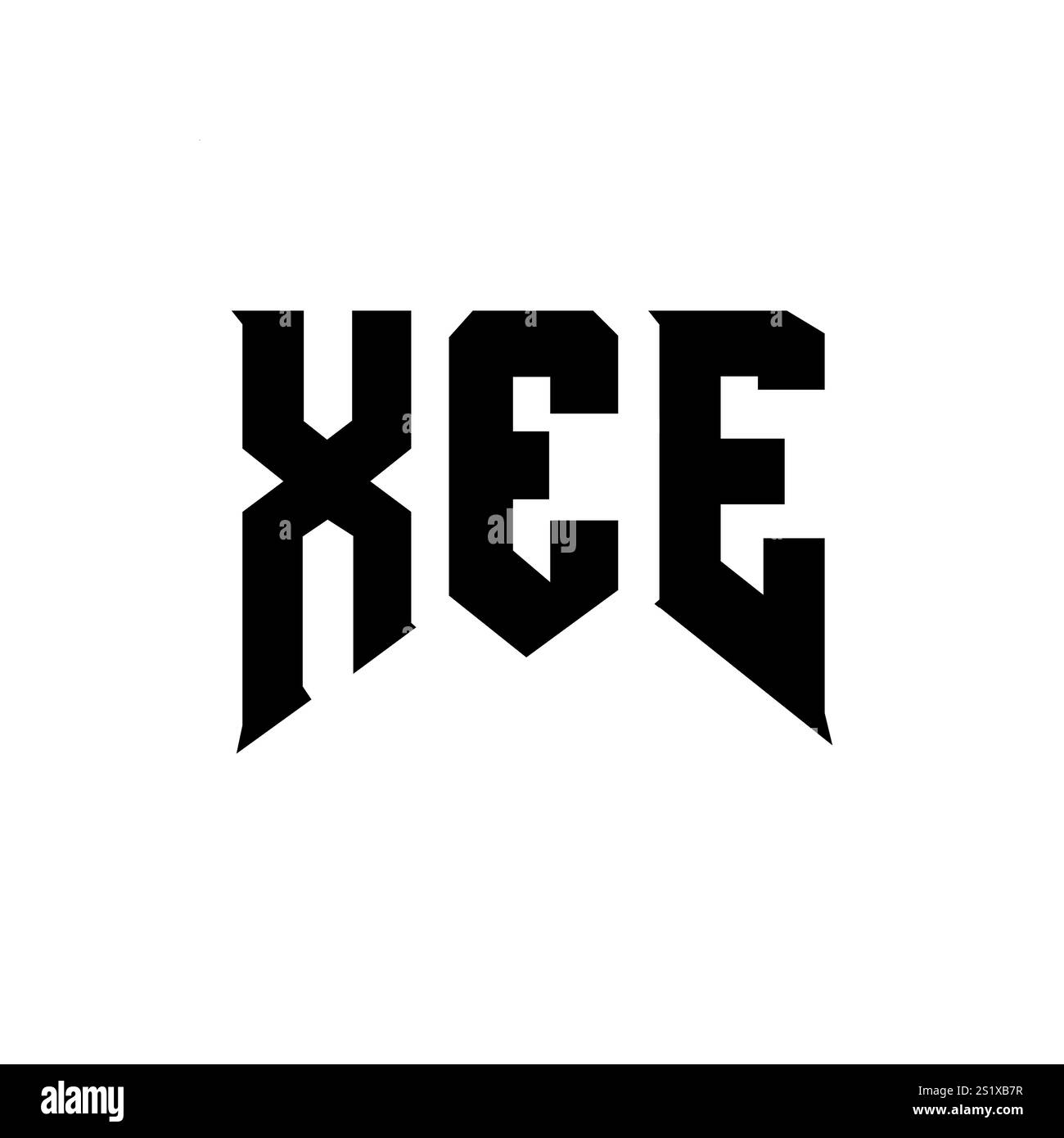 XEE letter logo design for technology company. XEE logo design black ...