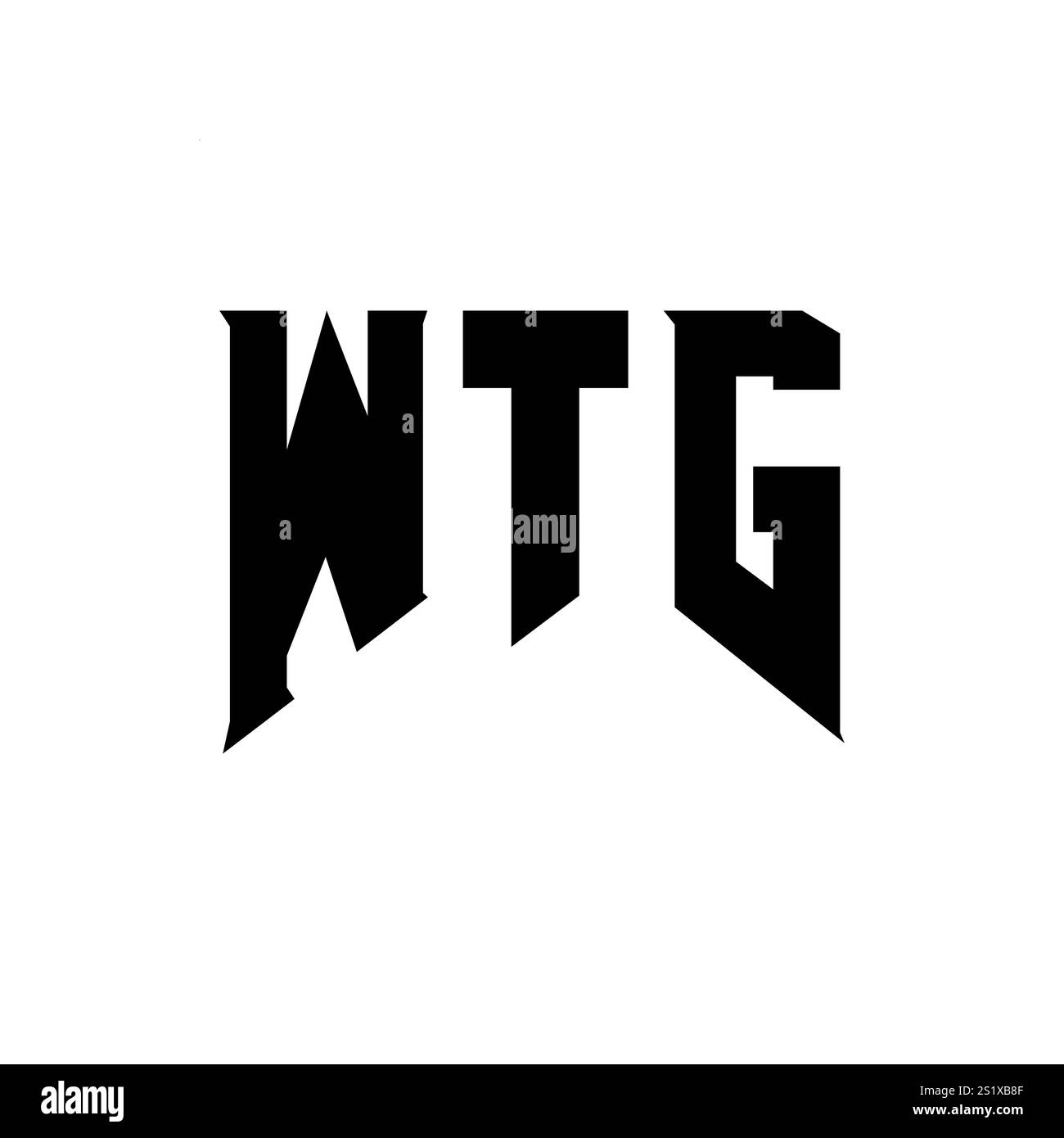 WTG letter logo design for technology company. WTG logo design black ...
