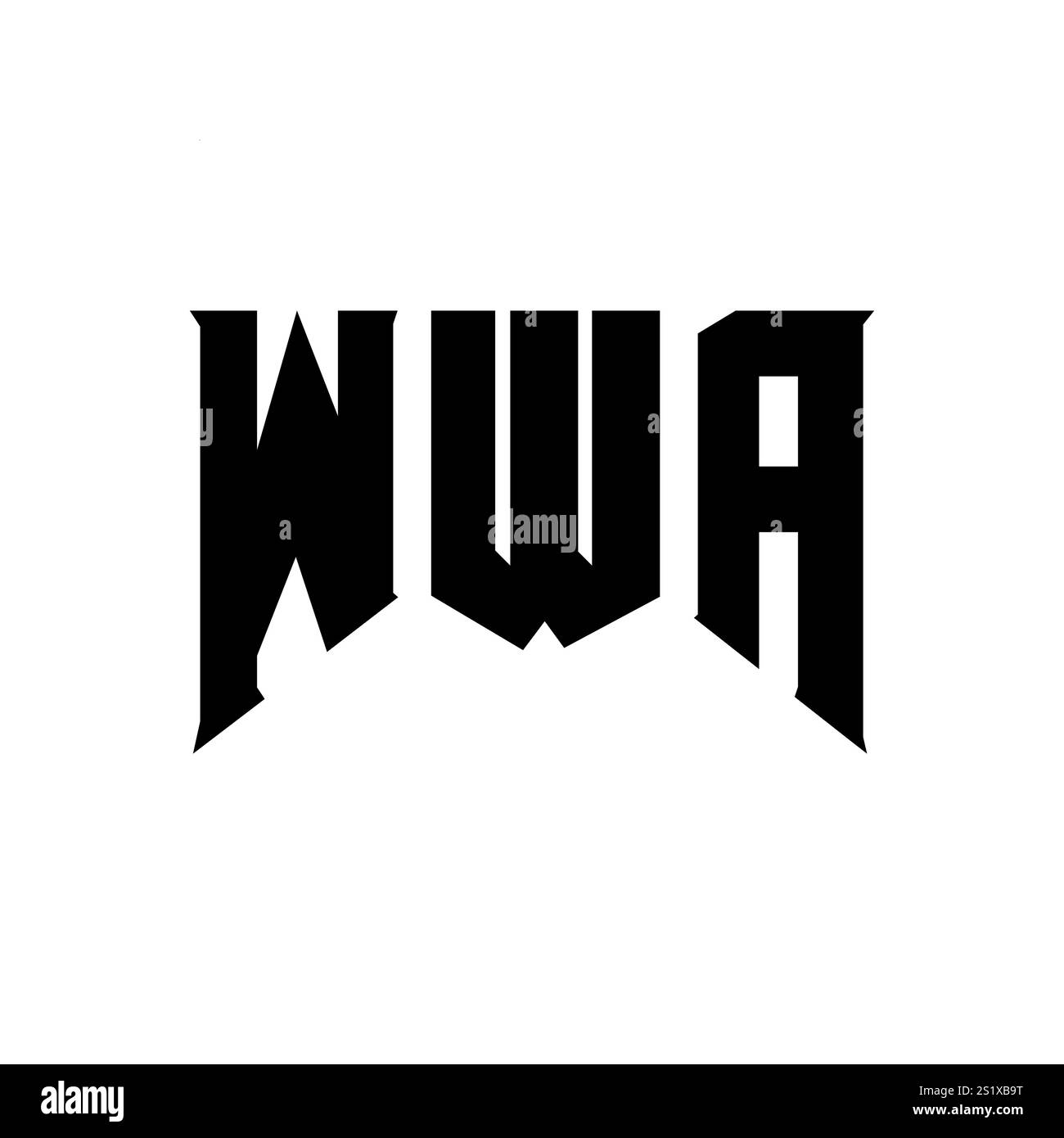 Wwa logo design hi-res stock photography and images - Alamy