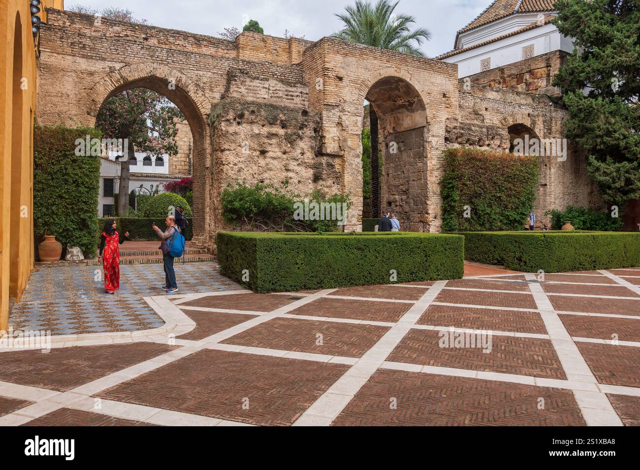 The Patio de la Monteria (Hunting Courtyard) in Royal Alcazar of ...