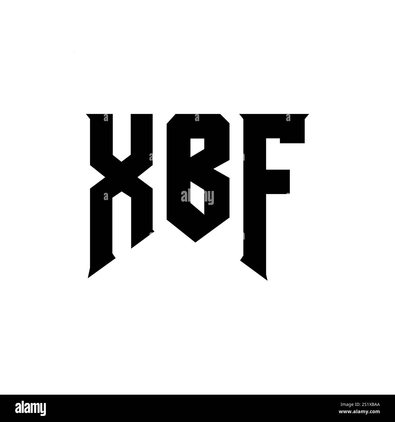 XBF letter logo design for technology company. XBF logo design black ...