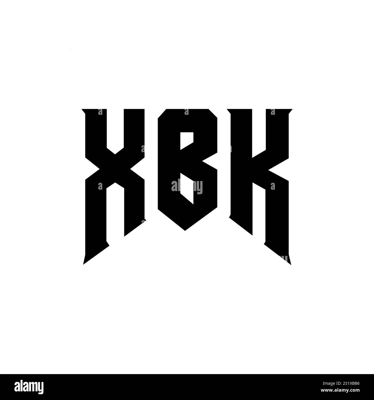 Xbk logo design Stock Vector Images - Alamy