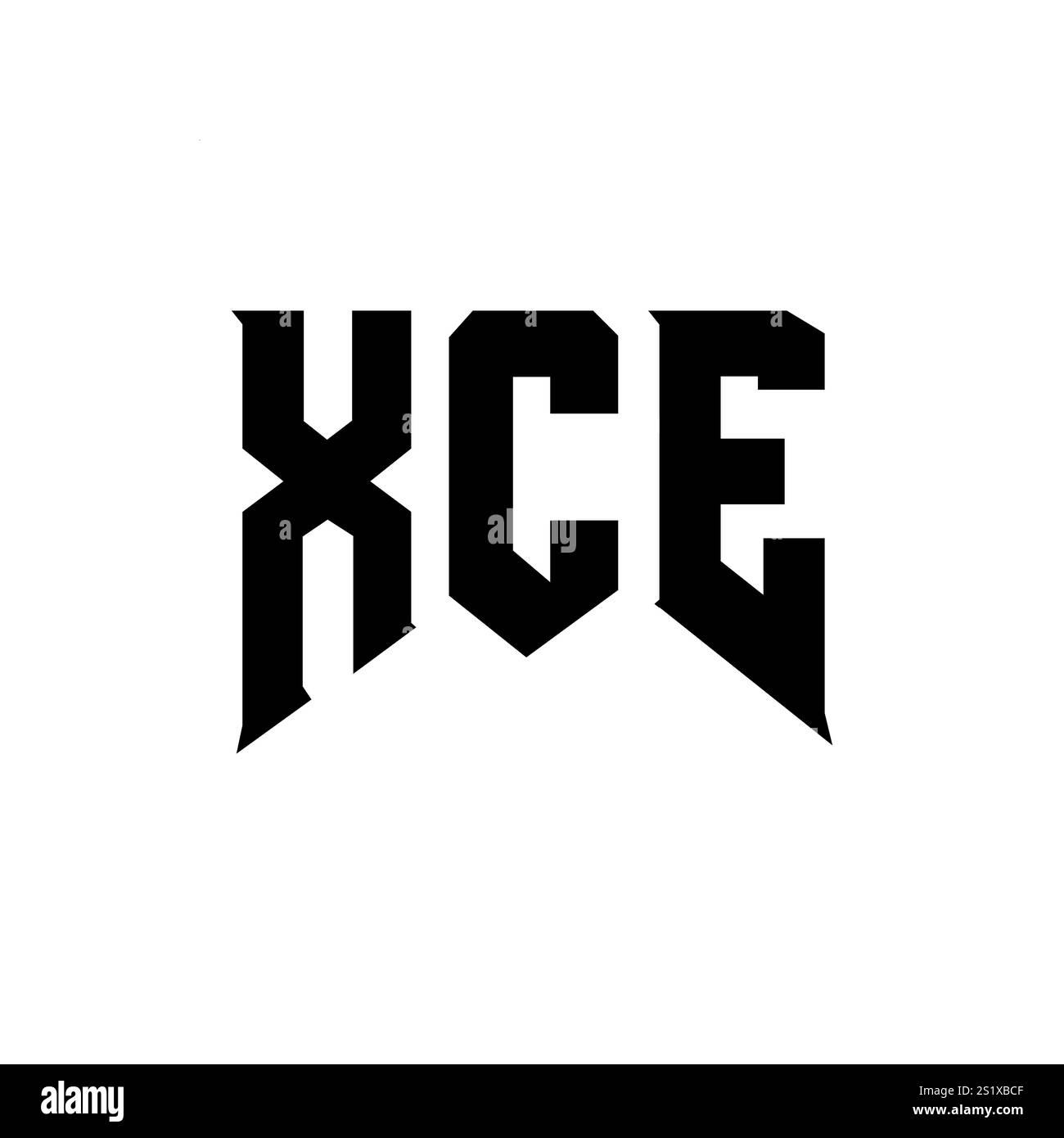 XCE letter logo design for technology company. XCE logo design black ...