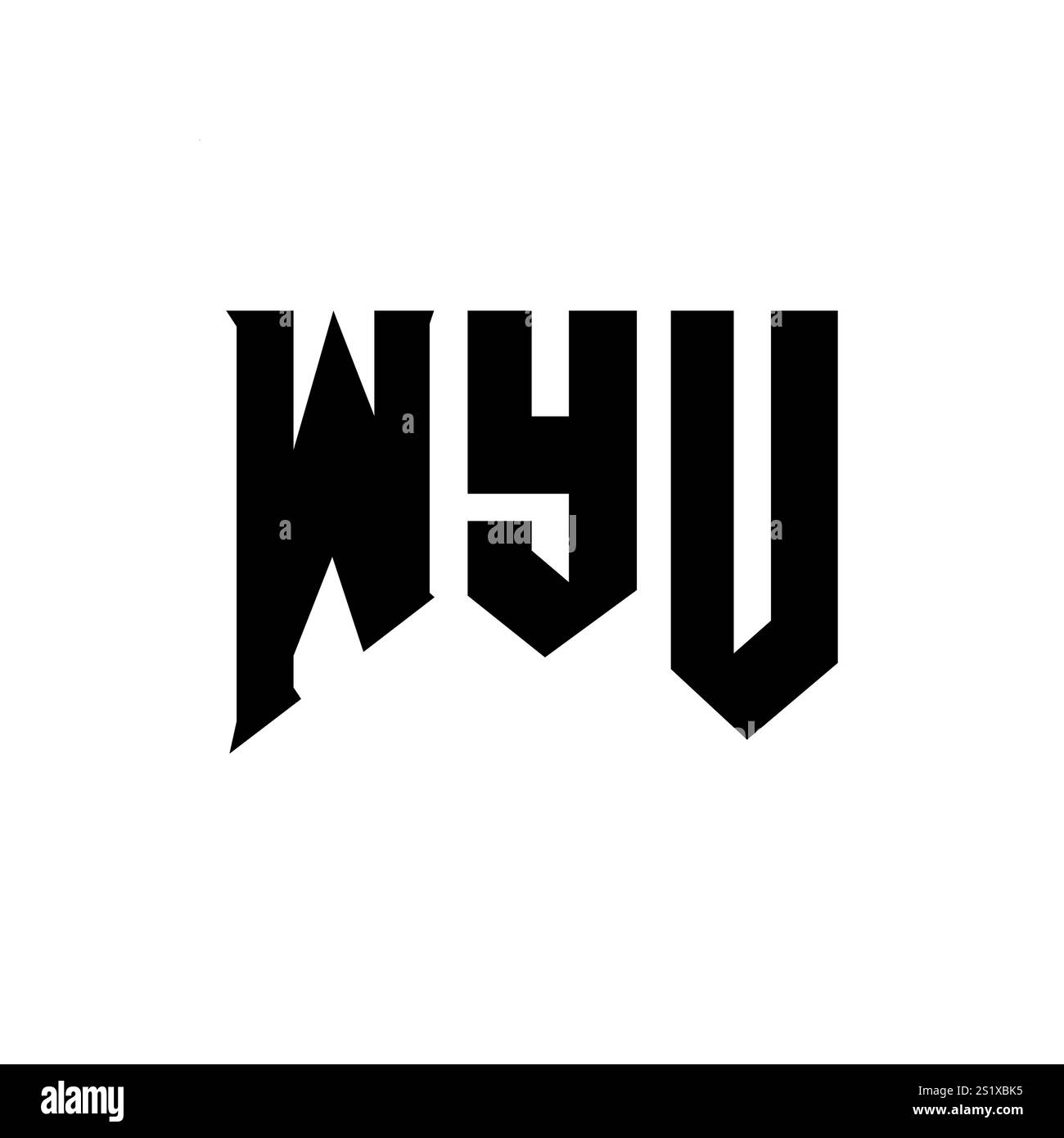 Wyu logo design hi-res stock photography and images - Alamy