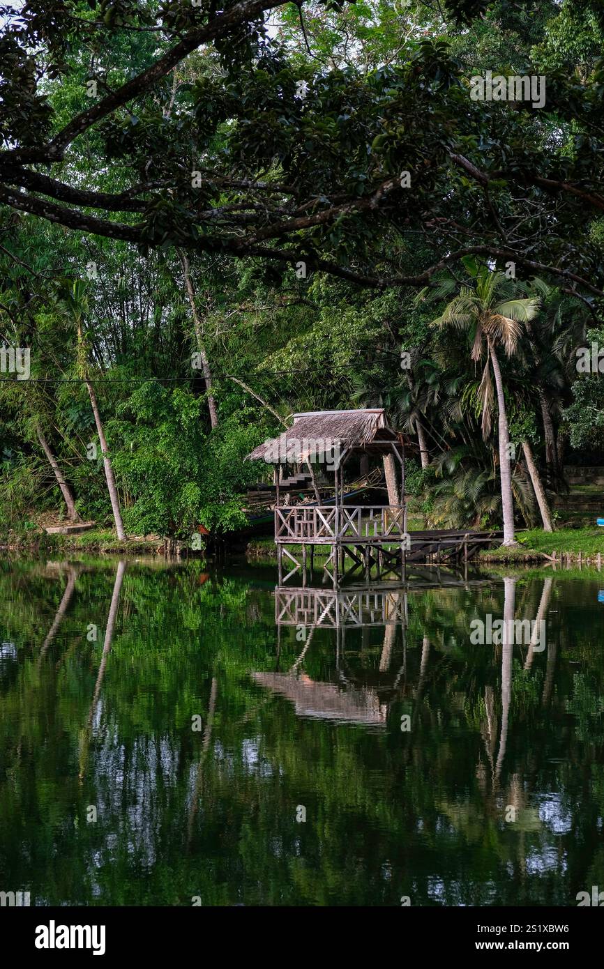 Beautiful landscape view of Alam Mayang Park in the afternoon ...