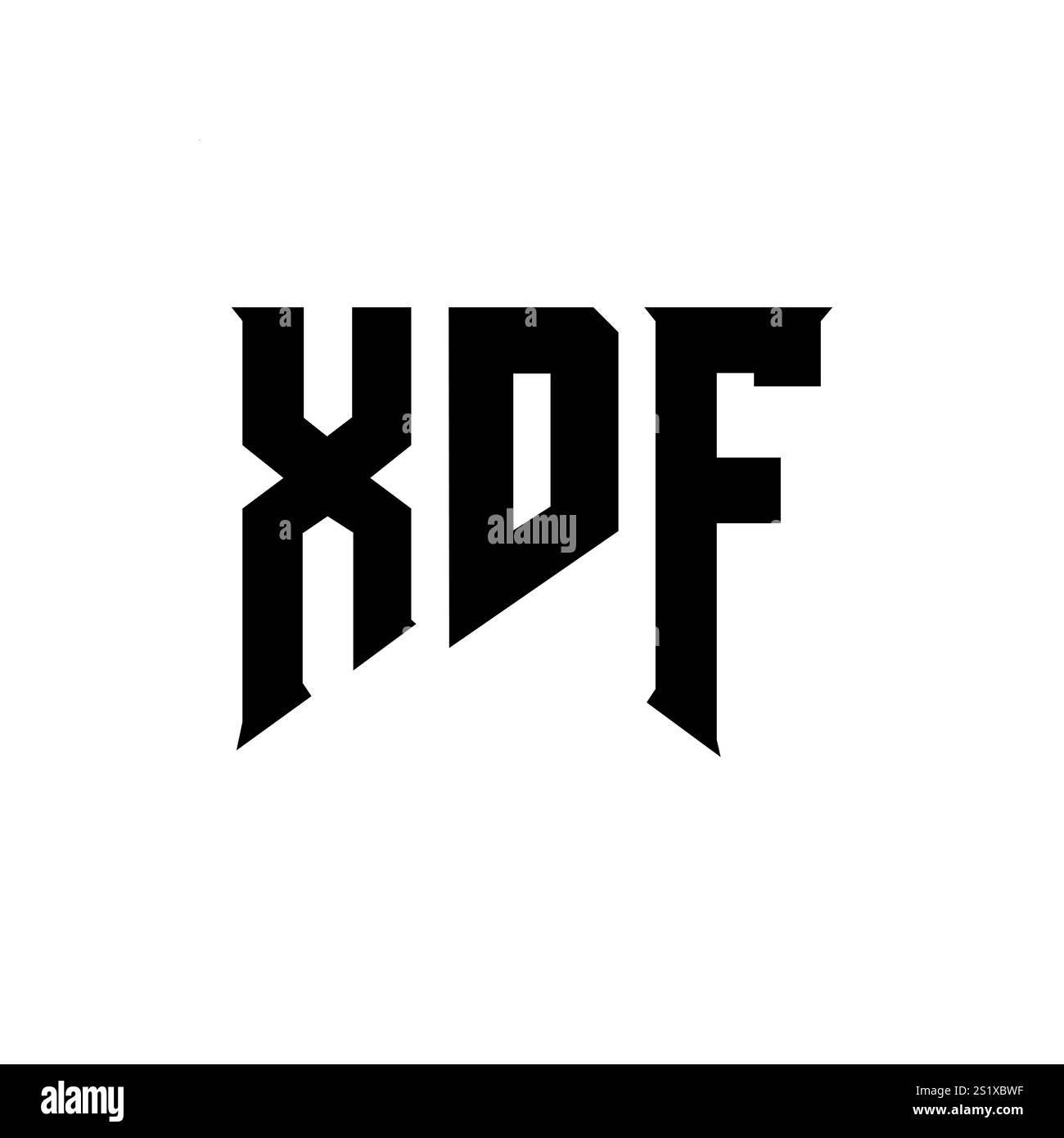 Xdf logo design Stock Vector Images - Alamy
