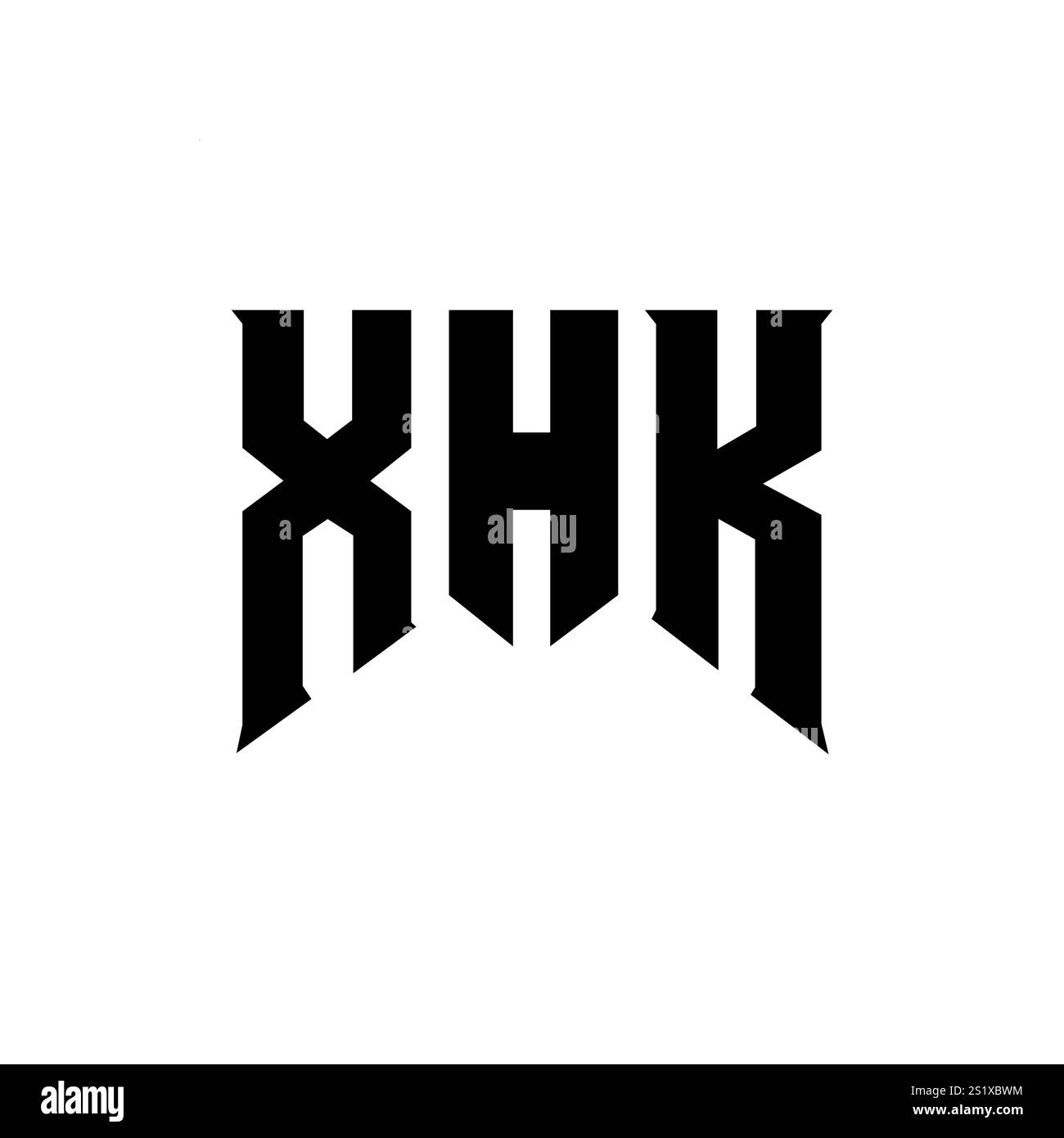 XHK letter logo design for technology company. XHK logo design black ...