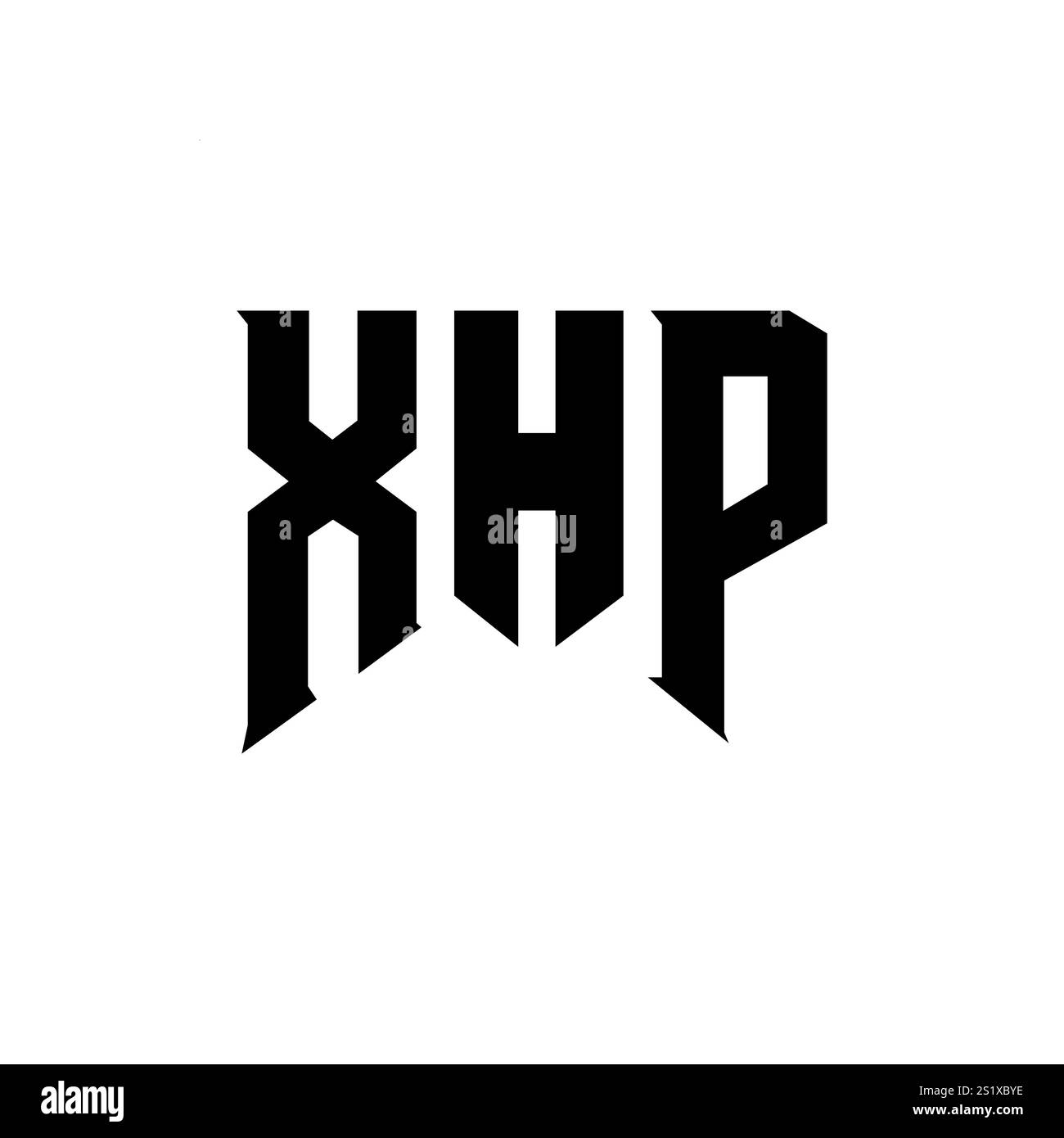 XHP letter logo design for technology company. XHP logo design black ...