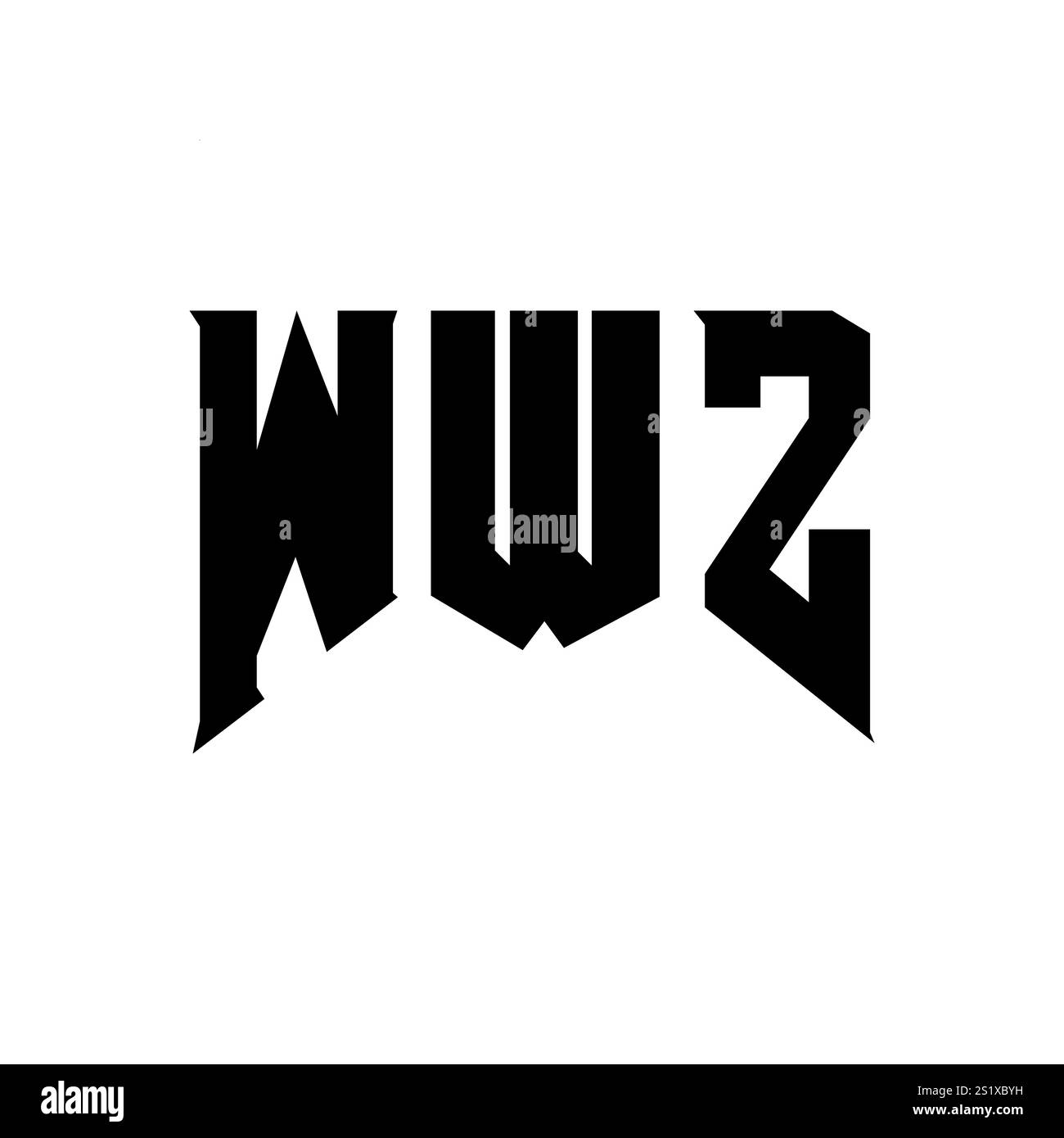 Wwz logo design hi-res stock photography and images - Alamy
