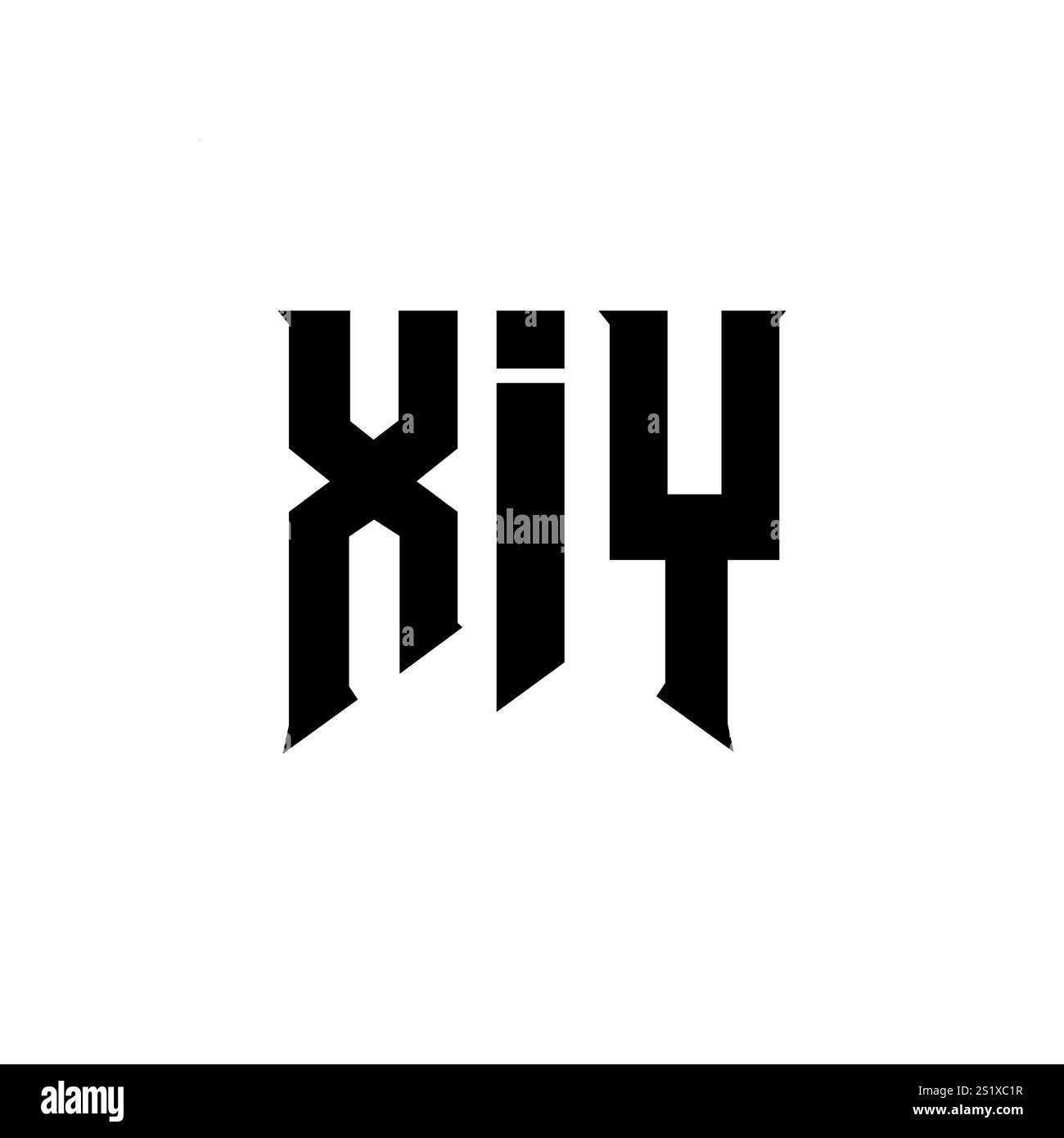 Xiy logo design hi-res stock photography and images - Alamy