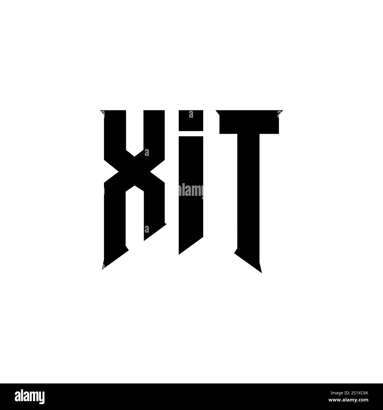 XIT letter logo design for technology company. XIT logo design black ...