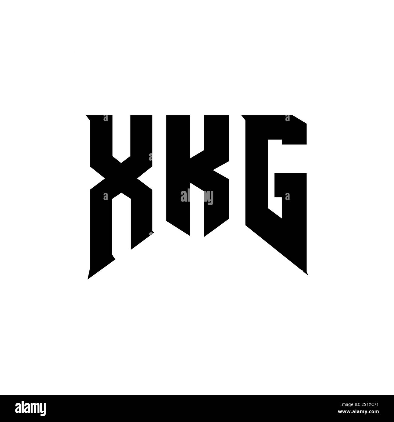 XKG letter logo design for technology company. XKG logo design black ...