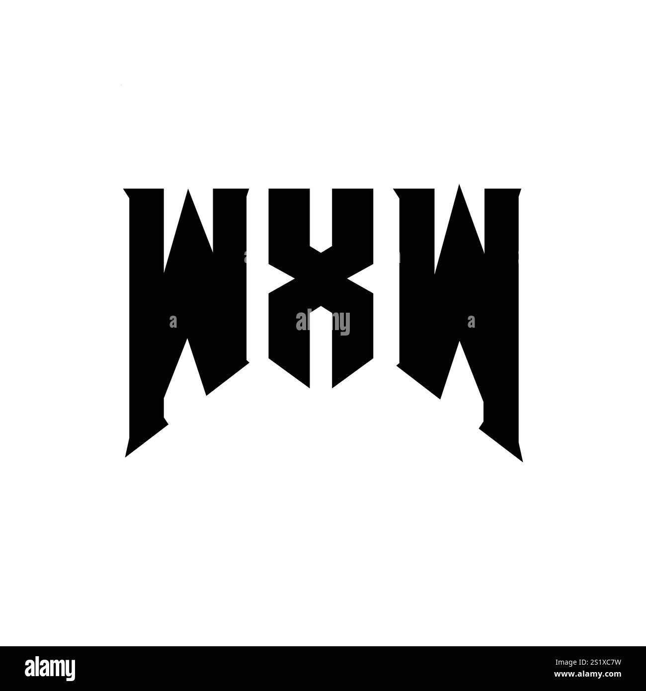 Wxw logo design Black and White Stock Photos & Images - Alamy