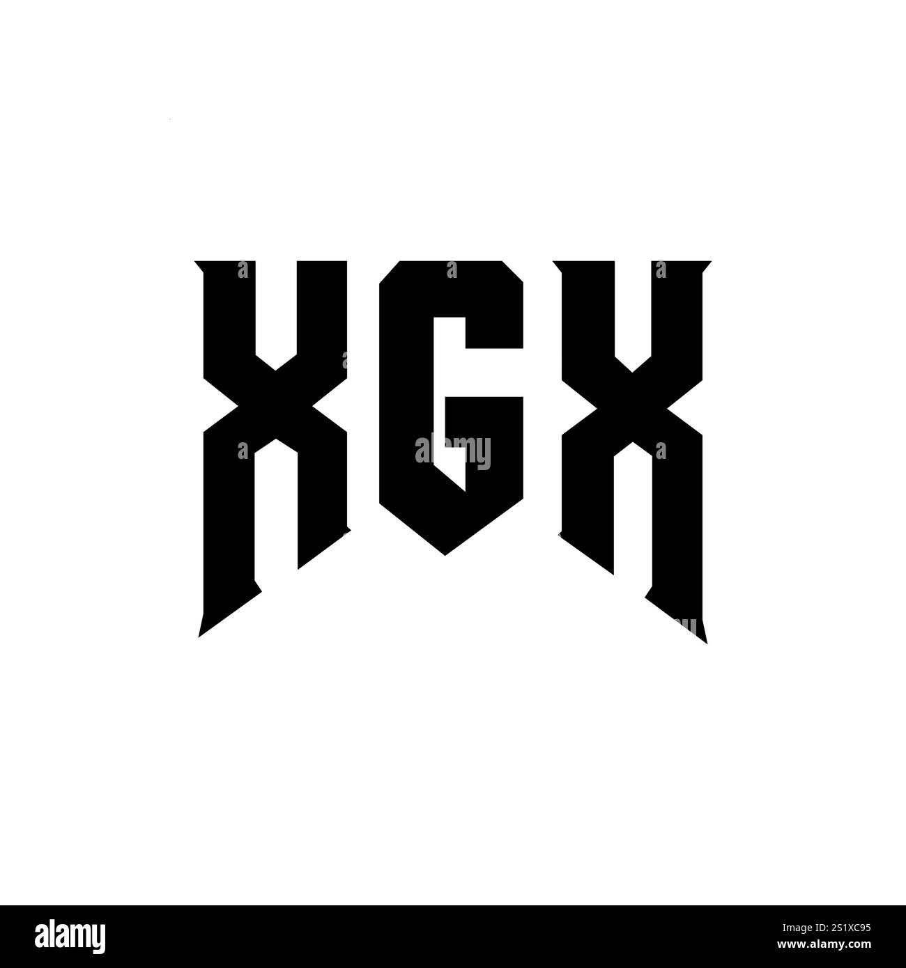 XGX letter logo design for technology company. XGX logo design black ...