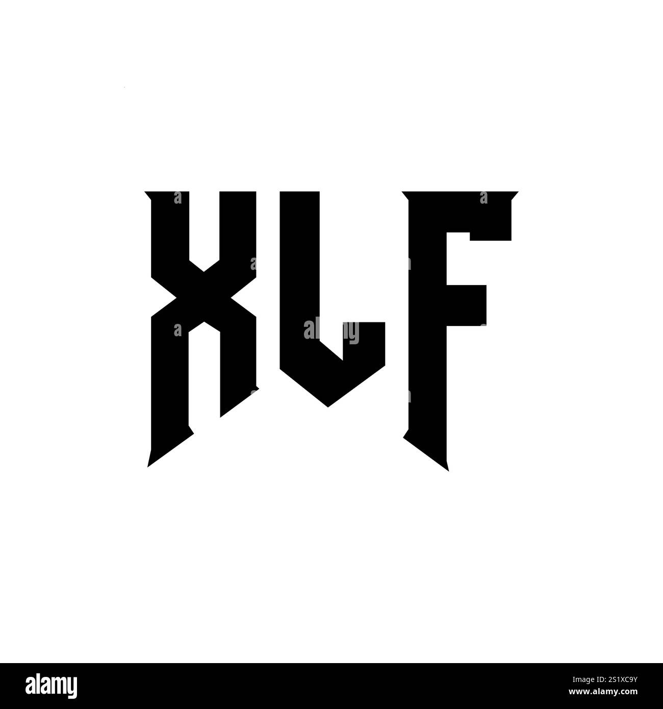 XLF letter logo design for technology company. XLF logo design black ...