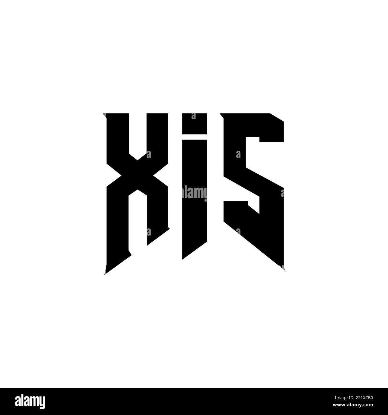 XIS letter logo design for technology company. XIS logo design black ...