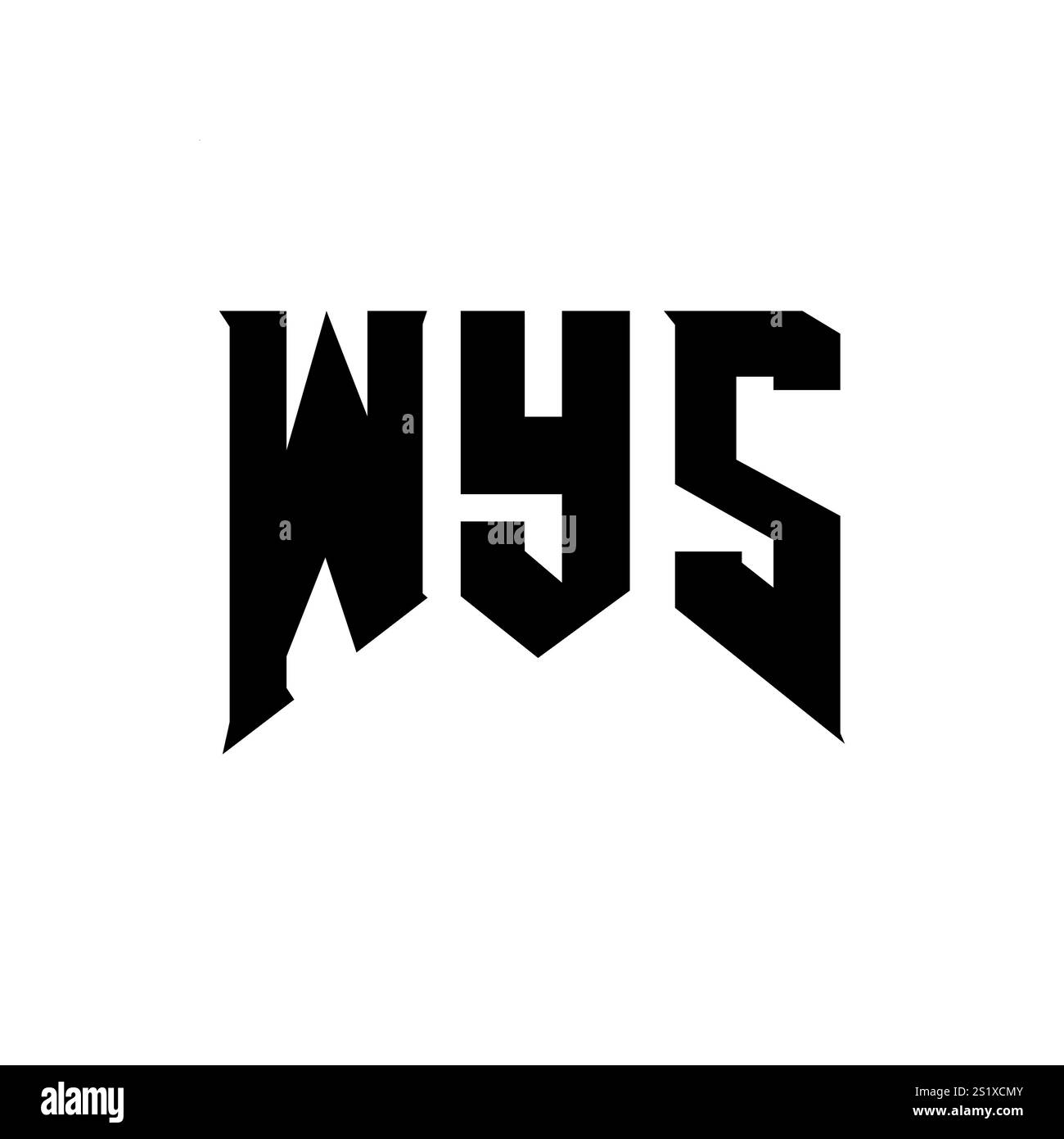 WYS letter logo design for technology company. WYS logo design black ...