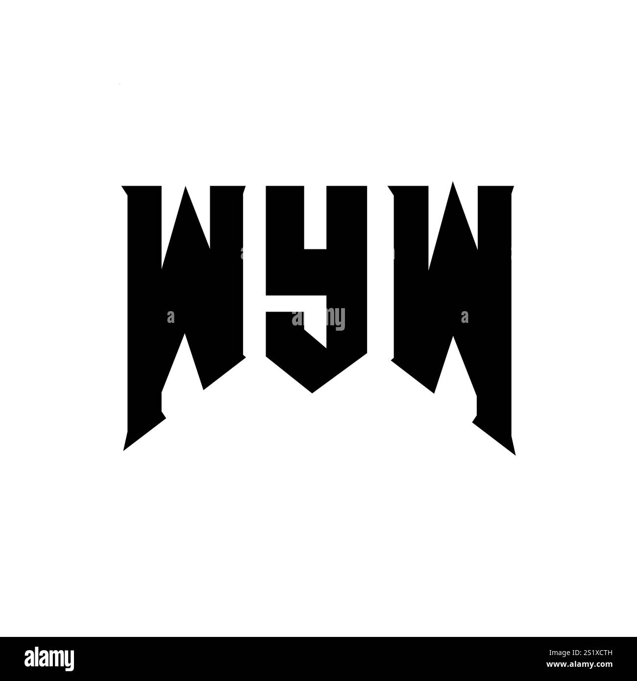 WYW letter logo design for technology company. WYW logo design black ...