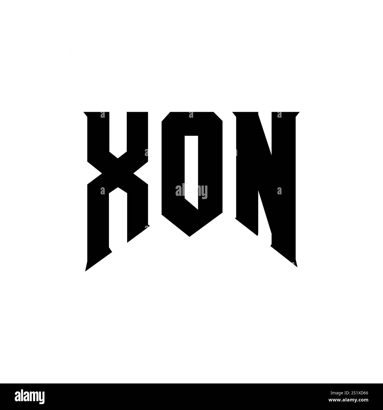 XON letter logo design for technology company. XON logo design black ...