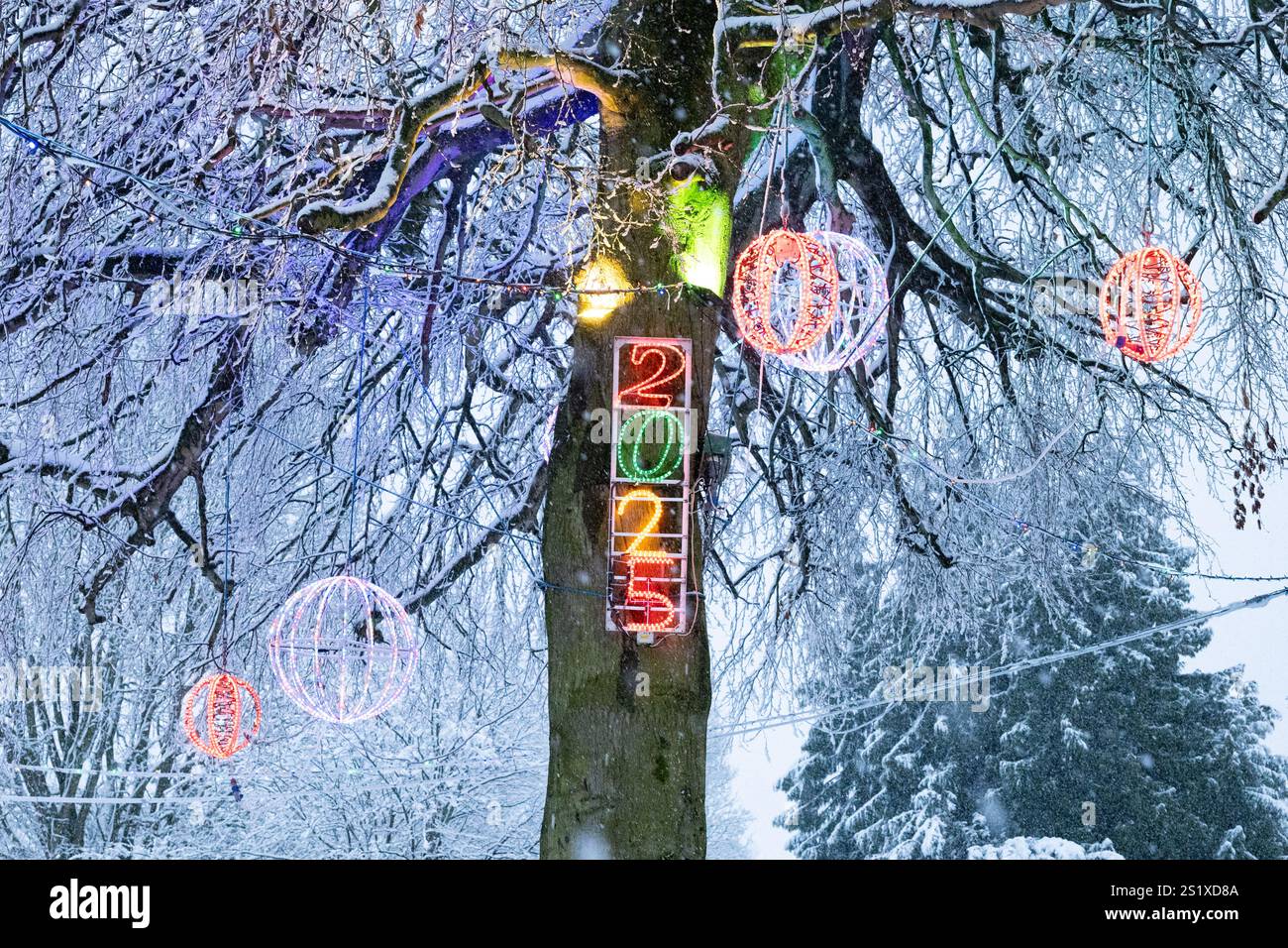 Burley in Wharfedale, Ilkley, West Yorkshire, UK. 5th Jan, 2025. UK ...