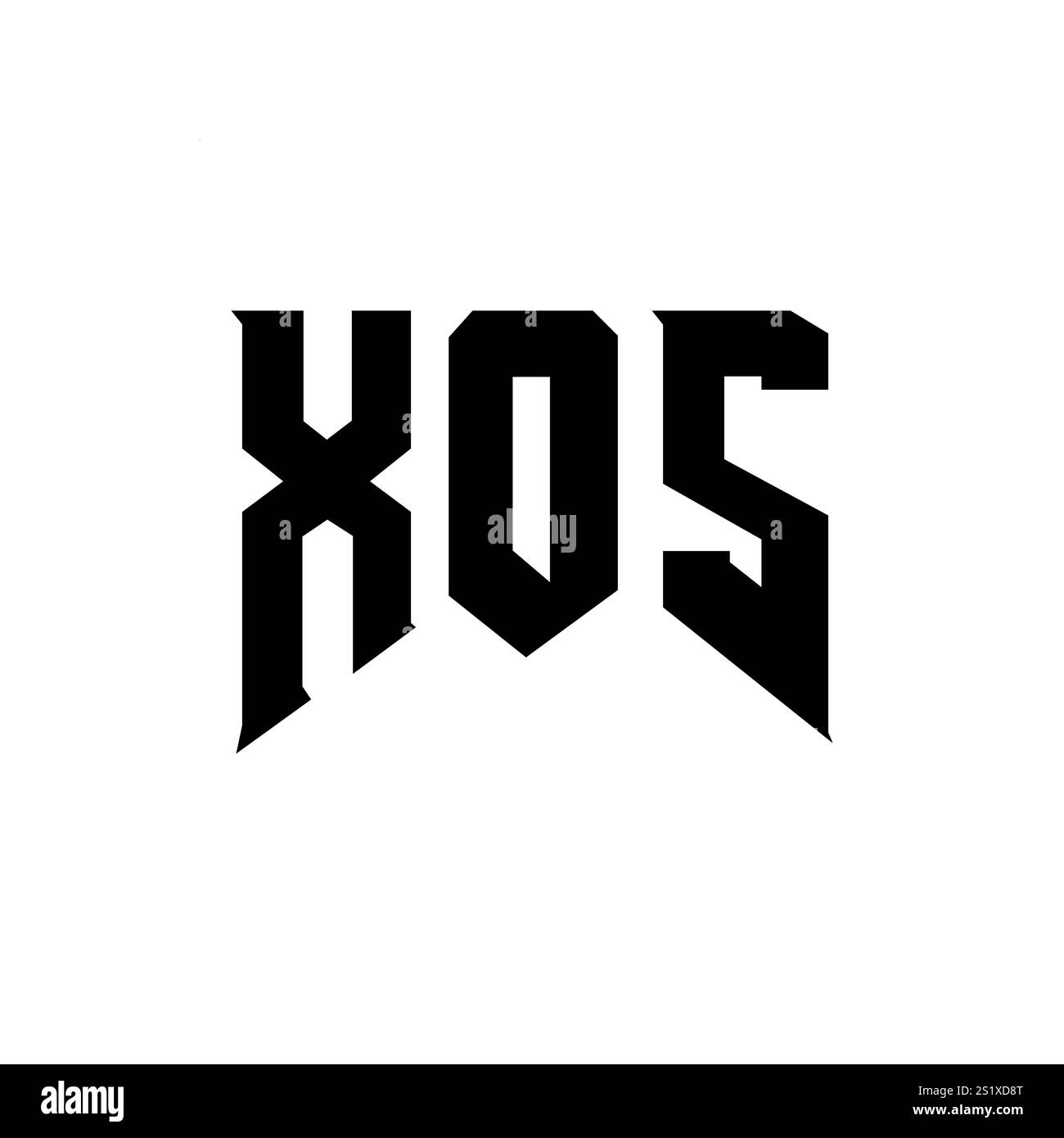 XOS letter logo design for technology company. XOS logo design black ...