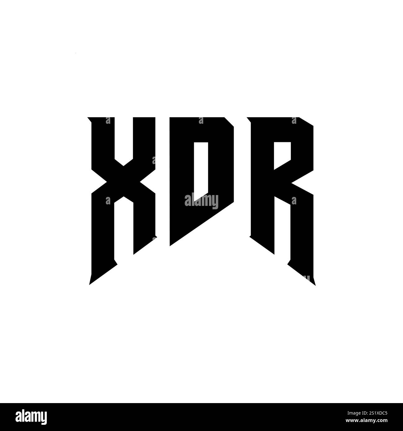 XDR letter logo design for technology company. XDR logo design black ...