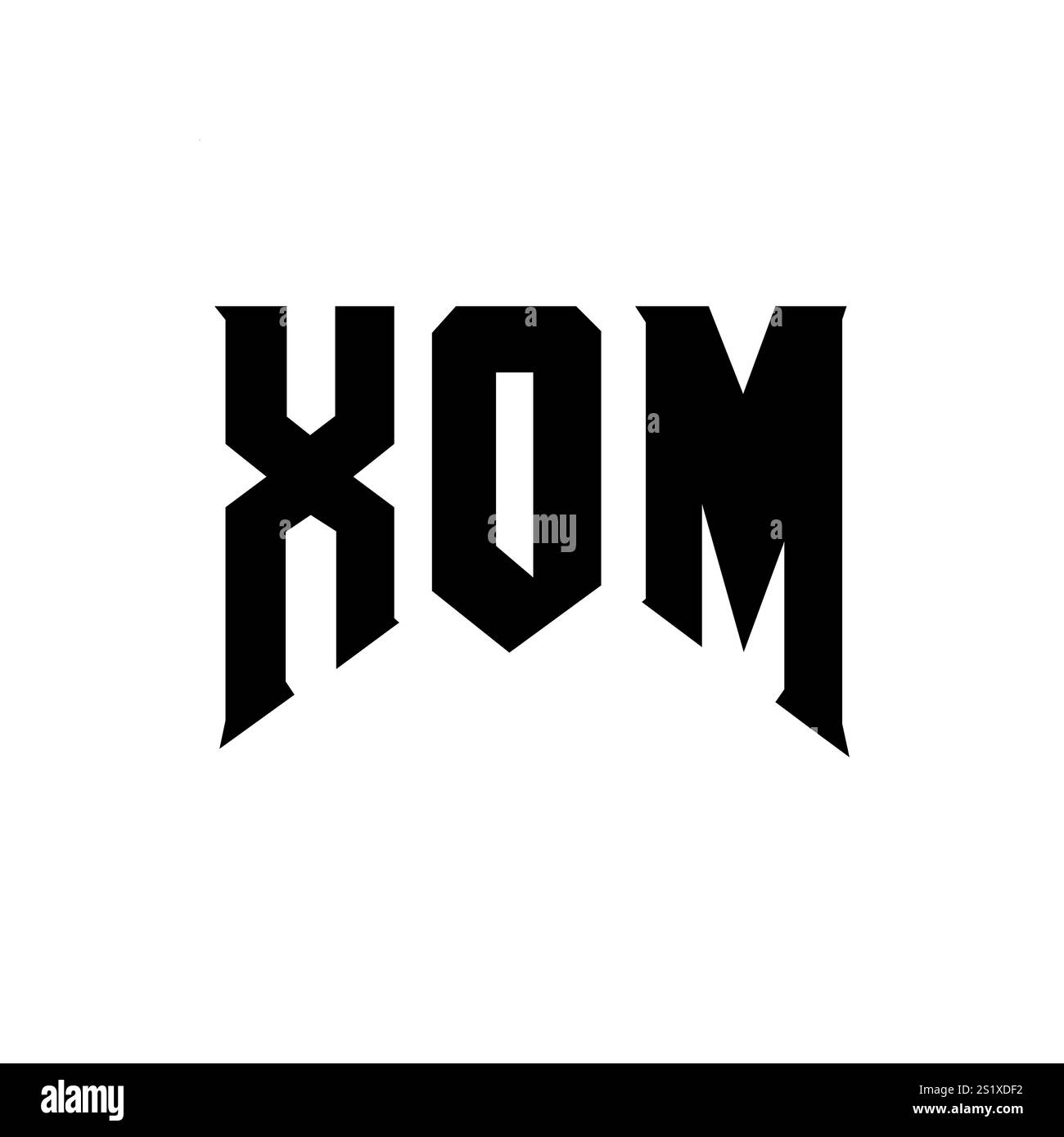 XOM letter logo design for technology company. XOM logo design black ...