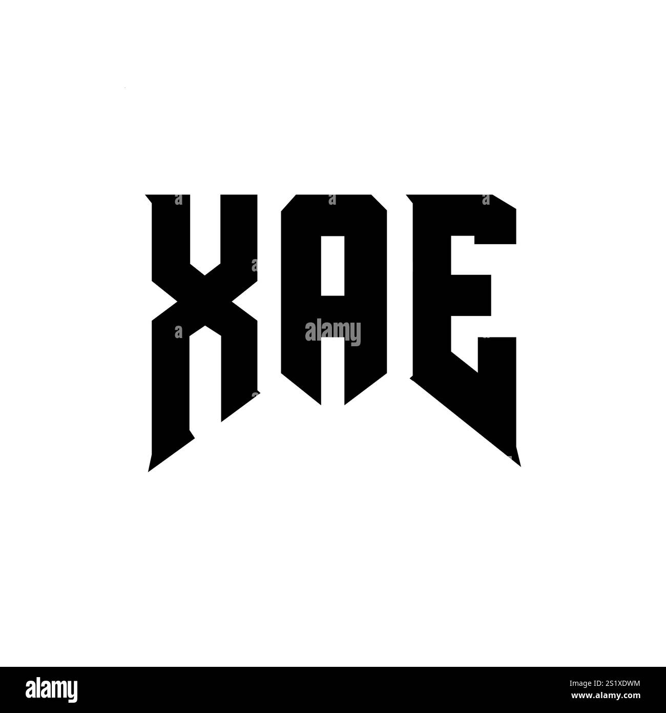 XAE letter logo design for technology company. XAE logo design black ...