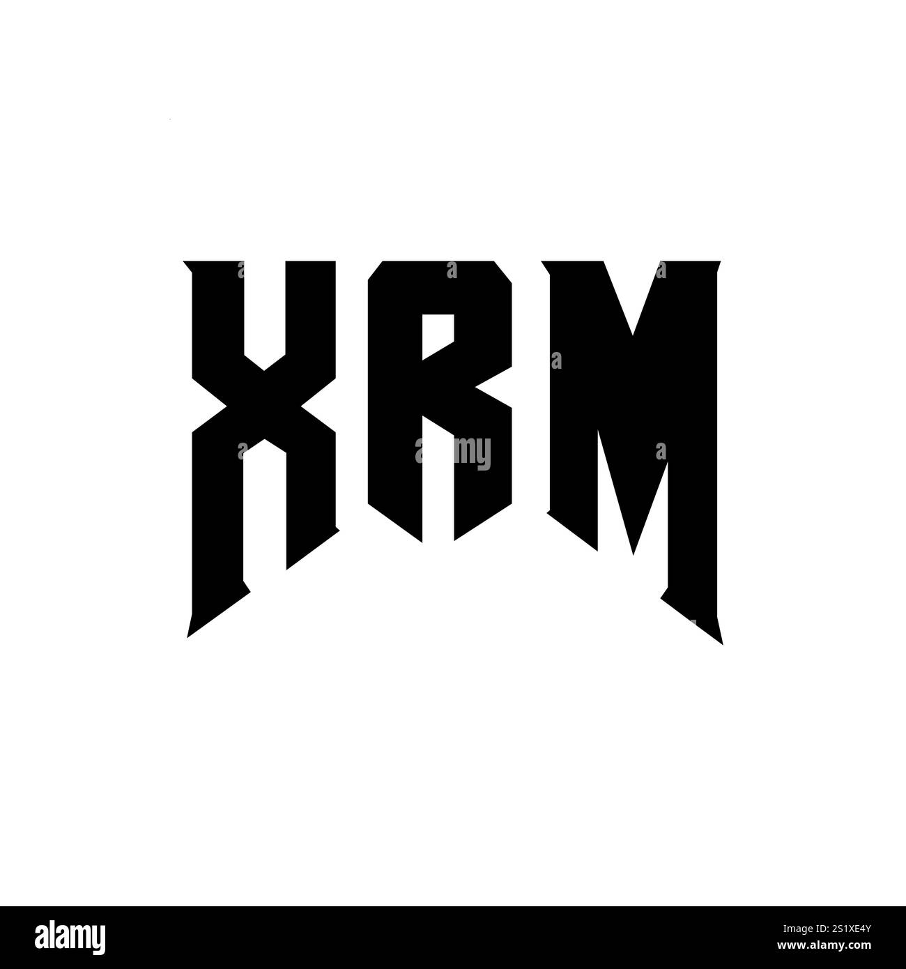 XRM letter logo design for technology company. XRM logo design black ...