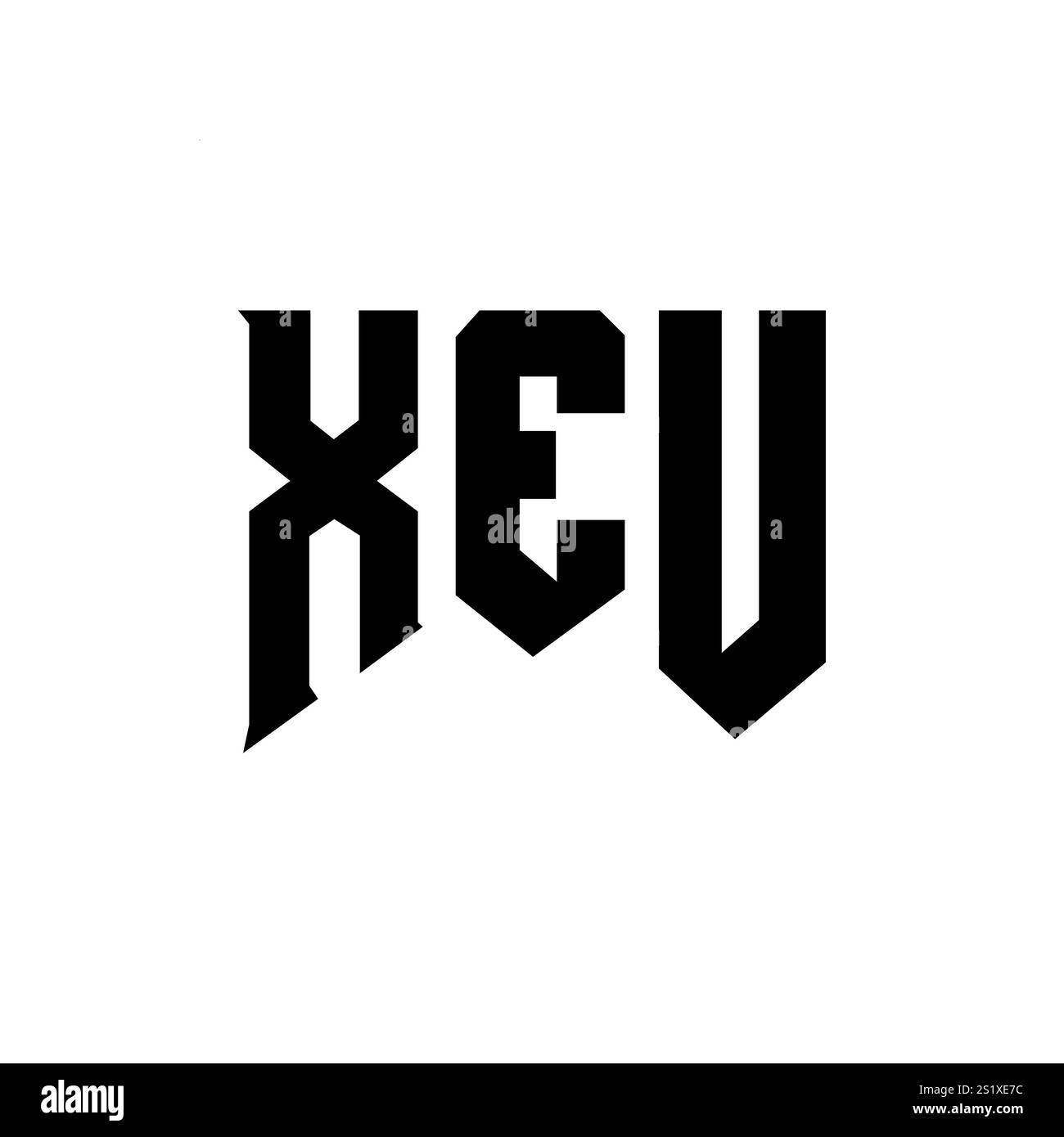 Xeu logo design hi-res stock photography and images - Alamy