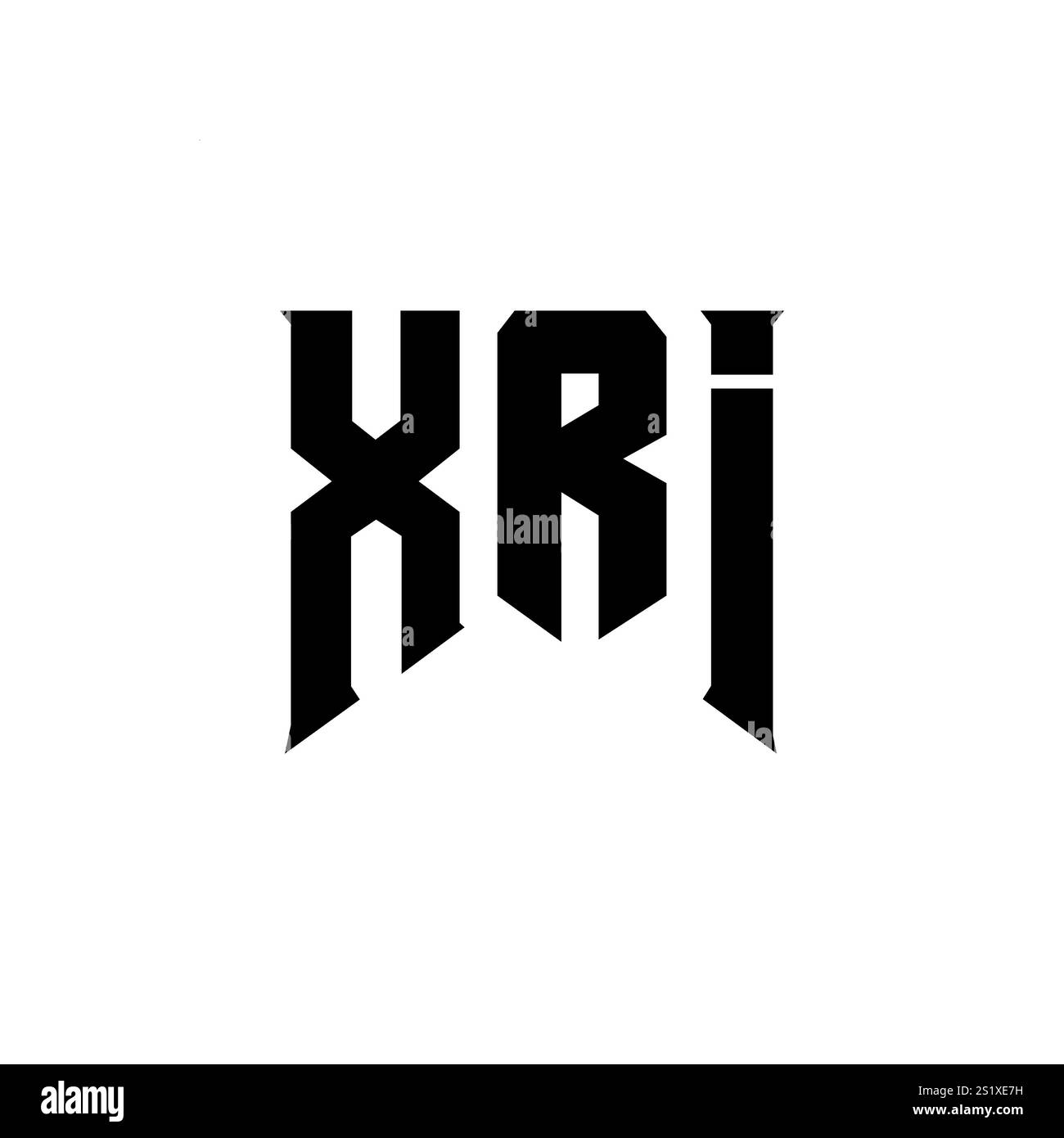 XRI letter logo design for technology company. XRI logo design black ...