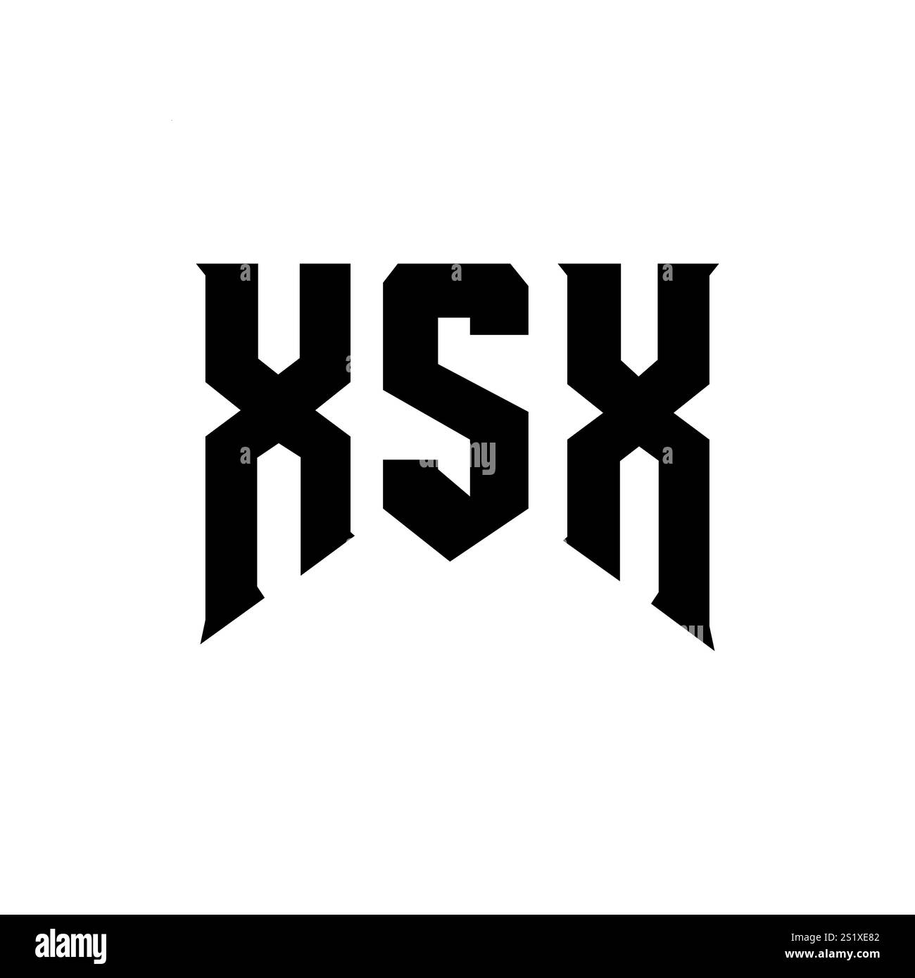 XSX letter logo design for technology company. XSX logo design black ...