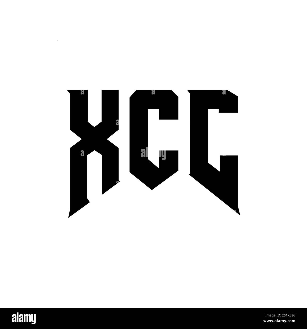 XCC letter logo design for technology company. XCC logo design black ...