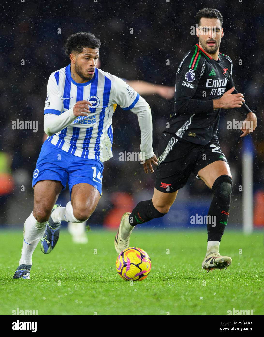 Brighton England, 2025 January 4th. Brighton & Hove Albion's Georginio ...